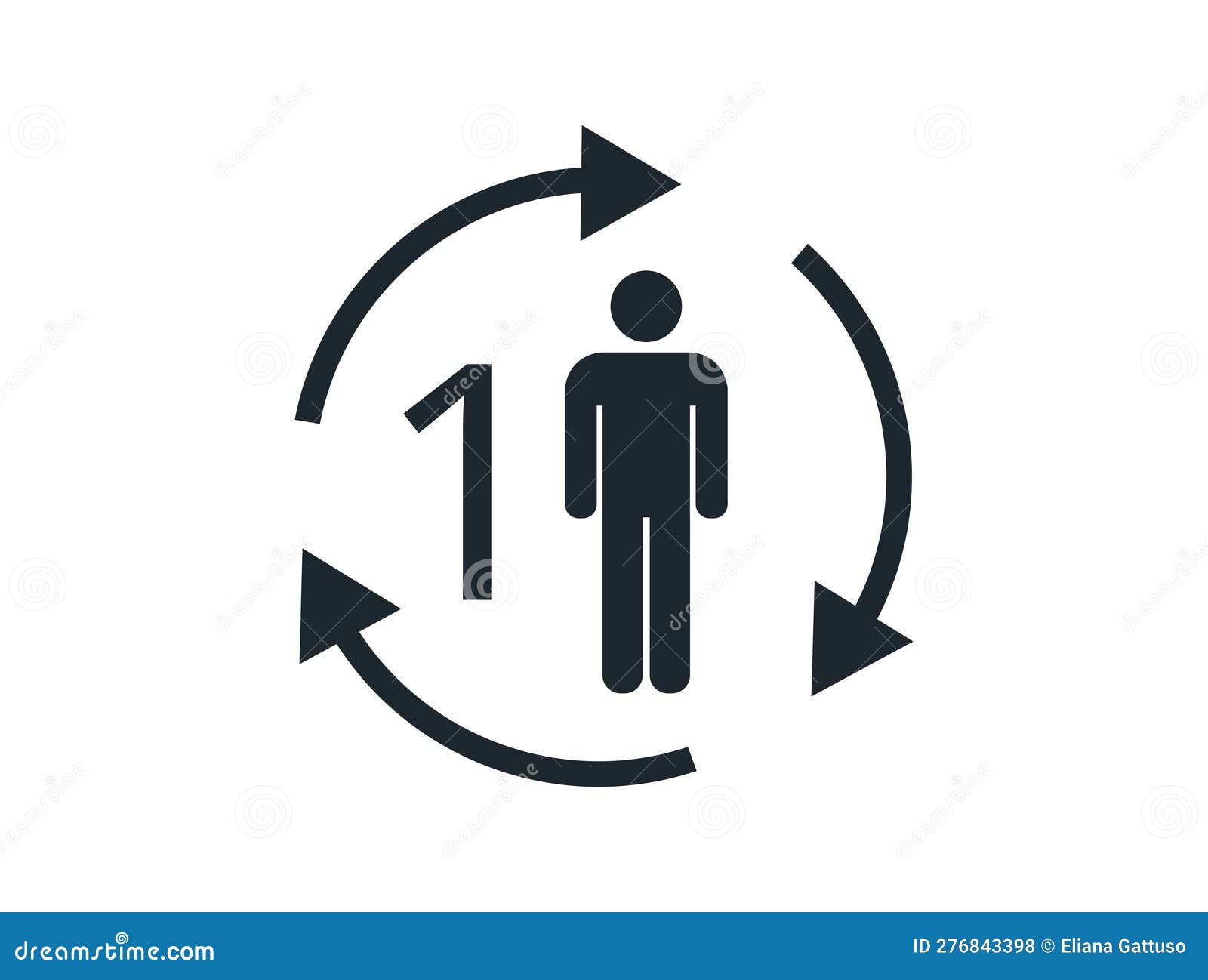 Single Patient and Multiple Use Symbol. Vector Illustration Stock ...