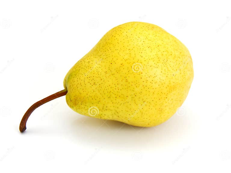 A single pear stock photo. Image of calorie, ripe, isolated - 17195764