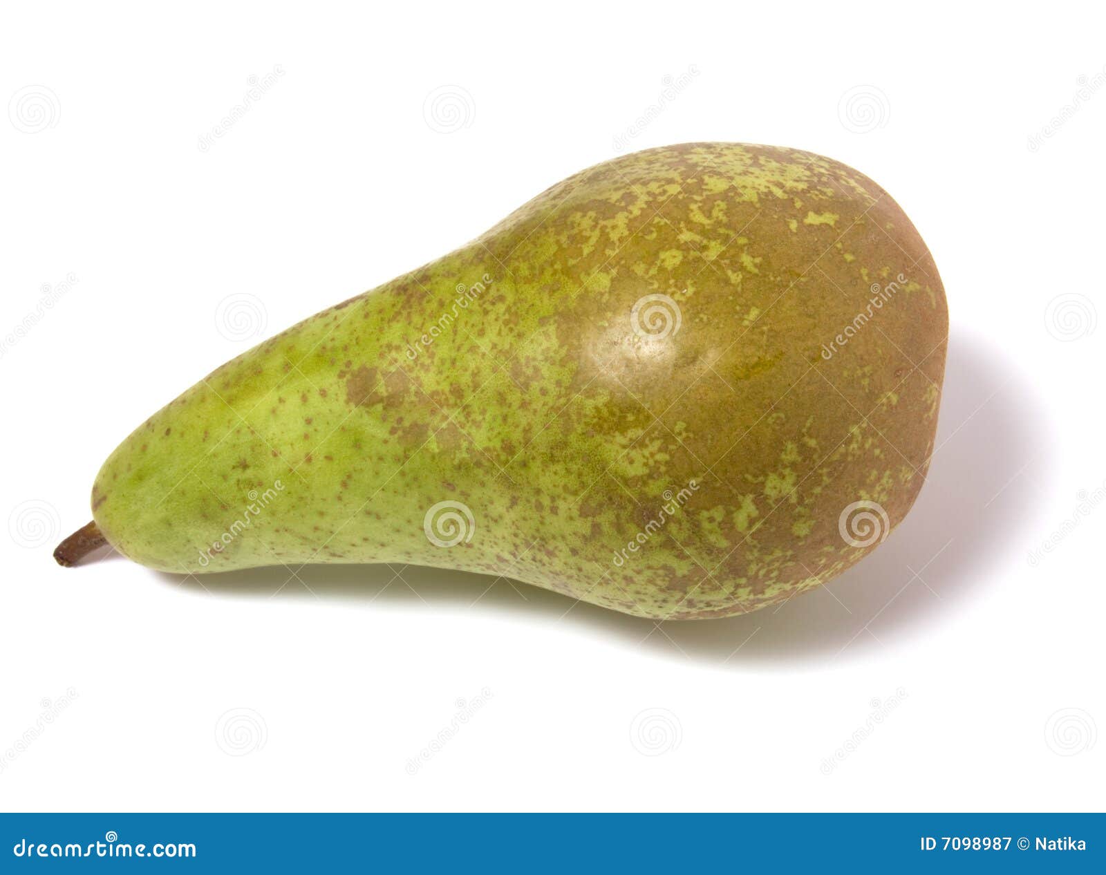 Single Pear Isolated on the White Background Stock Image - Image of ...