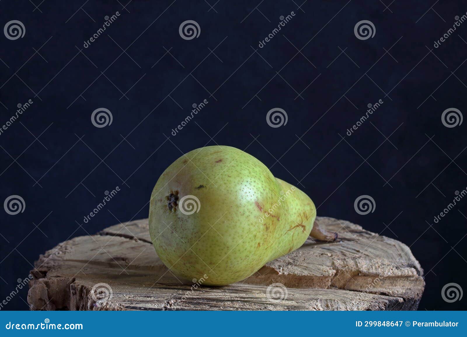 SINGLE PEAR on a PIECE of WOOD Stock Image - Image of fruit, natural ...