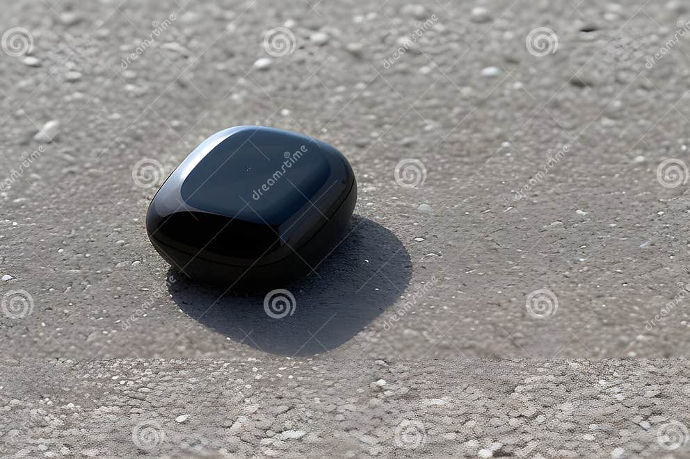 Single Pebble Isolated on White Background Generative AI Illustration ...