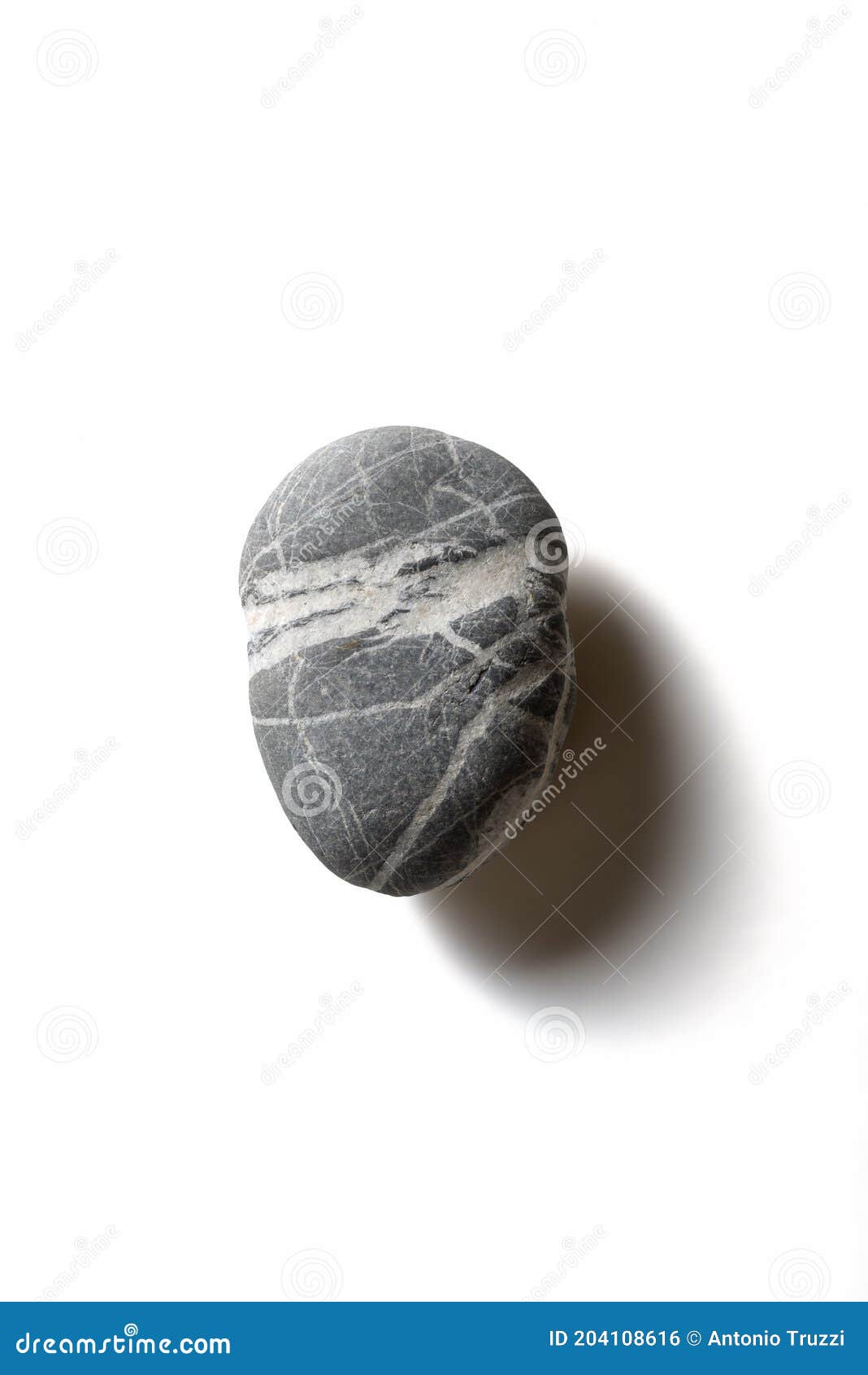 Single Pebble on a White Background Stock Photo - Image of rock, rocks ...