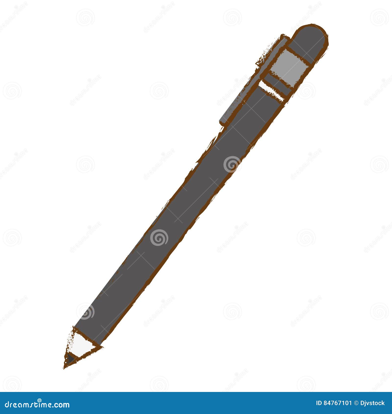Single pen icon image stock illustration. Illustration of file - 84767101