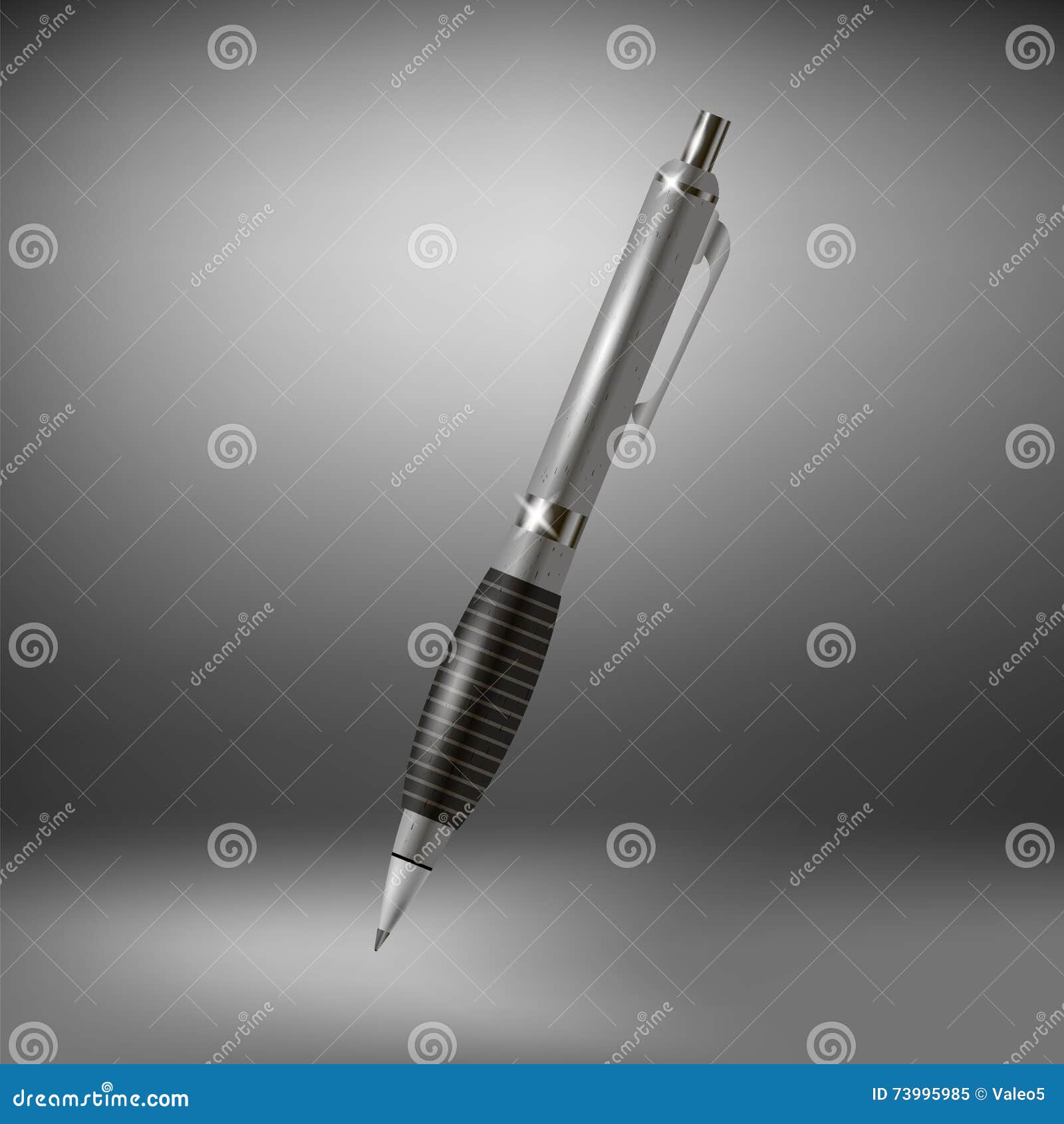 Single Pen Isolated. Office Tool Stock Illustration - Illustration of ...