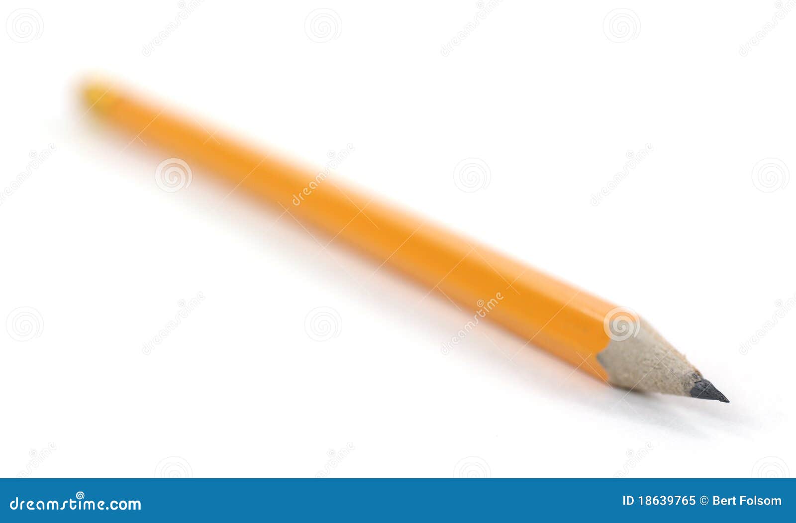 Single Pencil with Sharp Tip Stock Image - Image of point, graphite ...
