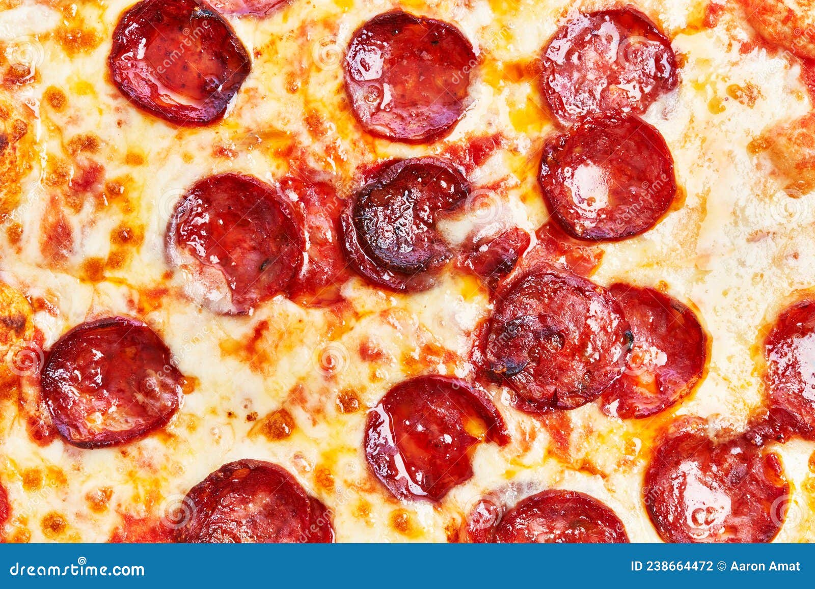 Single Pepperoni Italian Pizza Texture Stock Photo - Image of fresh ...