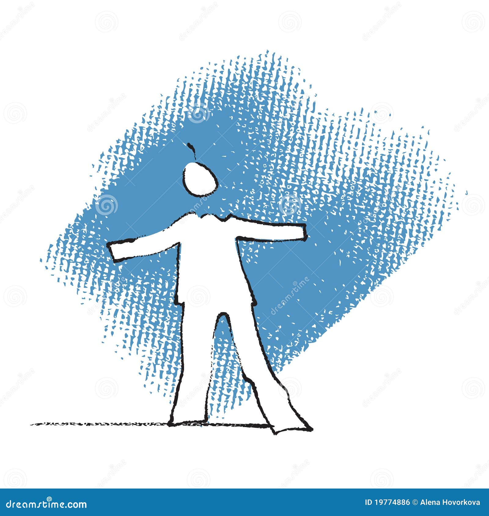 Single Person Silhouette Stock Photography | CartoonDealer.com #19774886