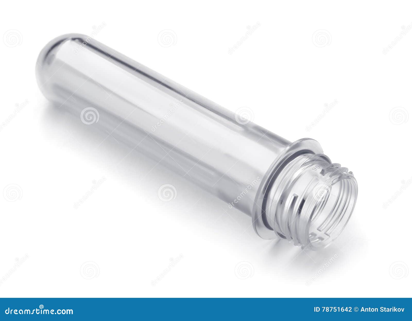 Single PET bottle preform stock photo. Image of plastic - 78751642