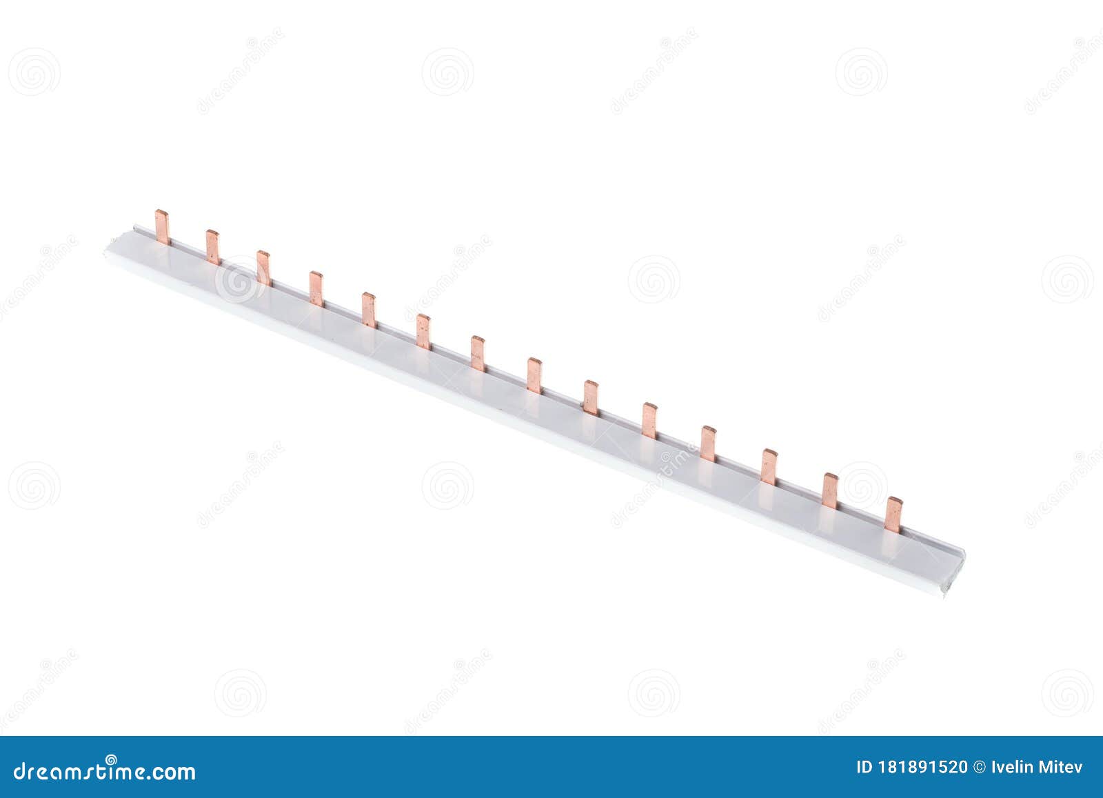 Single Phase Comb Busbar, Isolated on White Background Stock Photo ...