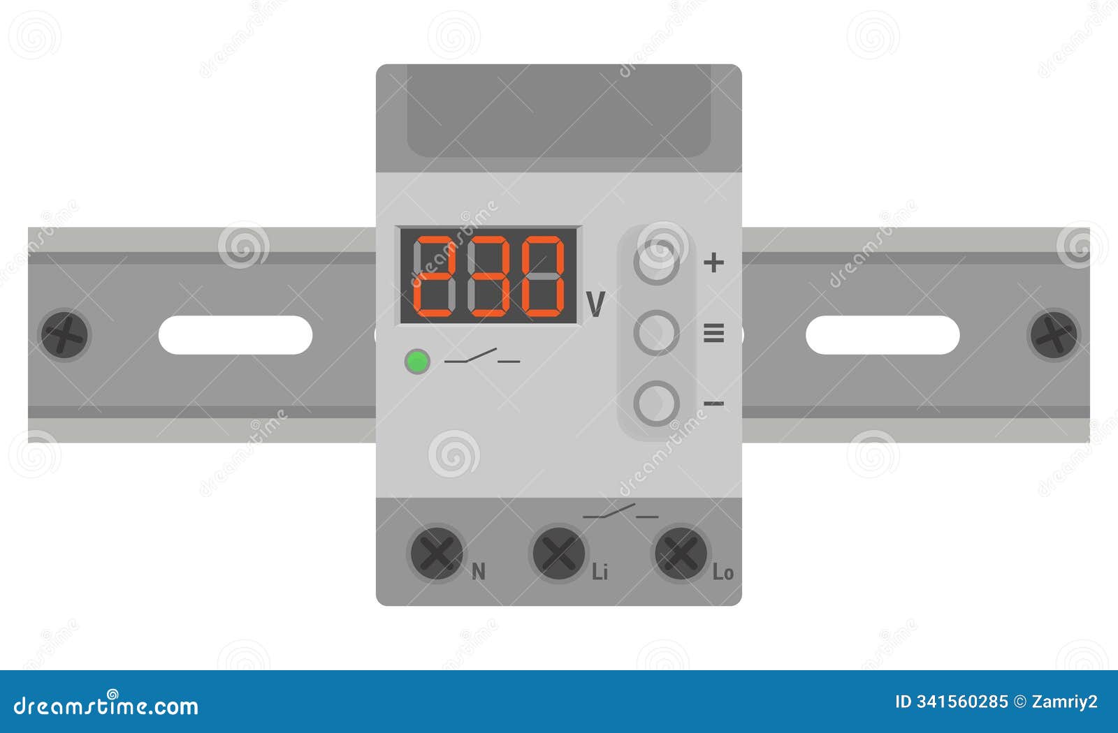 Single Phase Voltage Monitoring Relay Mounted on a DIN Rail Stock ... Single Phase Voltage Monitoring Relay Mounted on a DIN Rail Stock ...