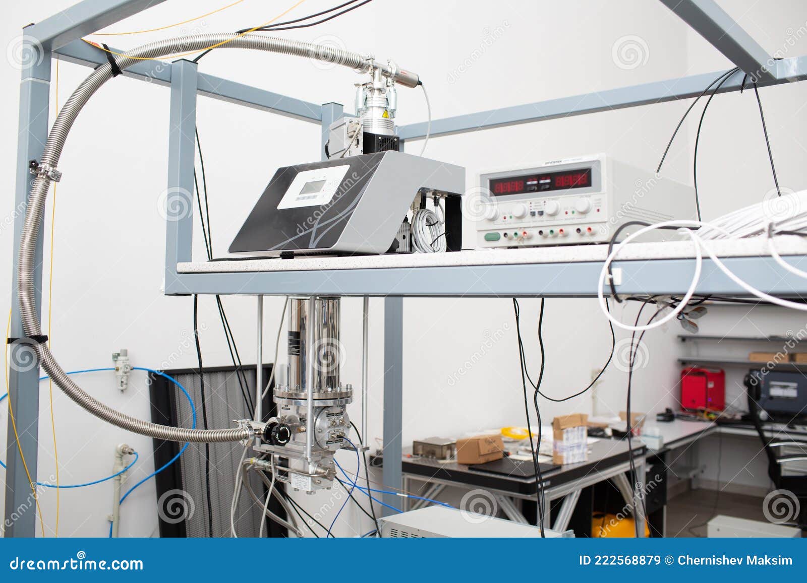 Single Photon Detector at Scientific Laboratory without People Stock ...