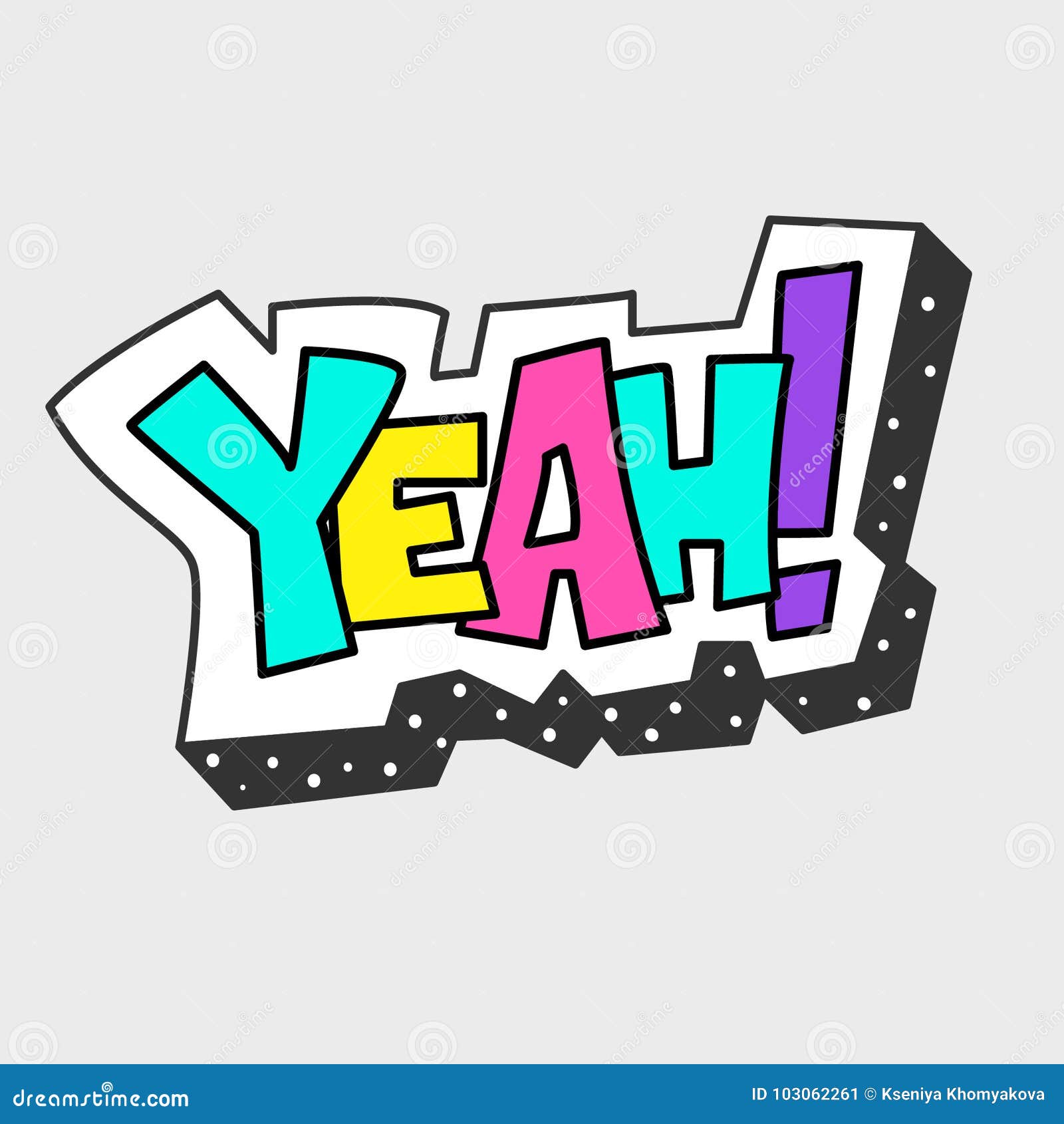 Single Picture Patch or Sticker Stock Vector - Illustration of colorful ...