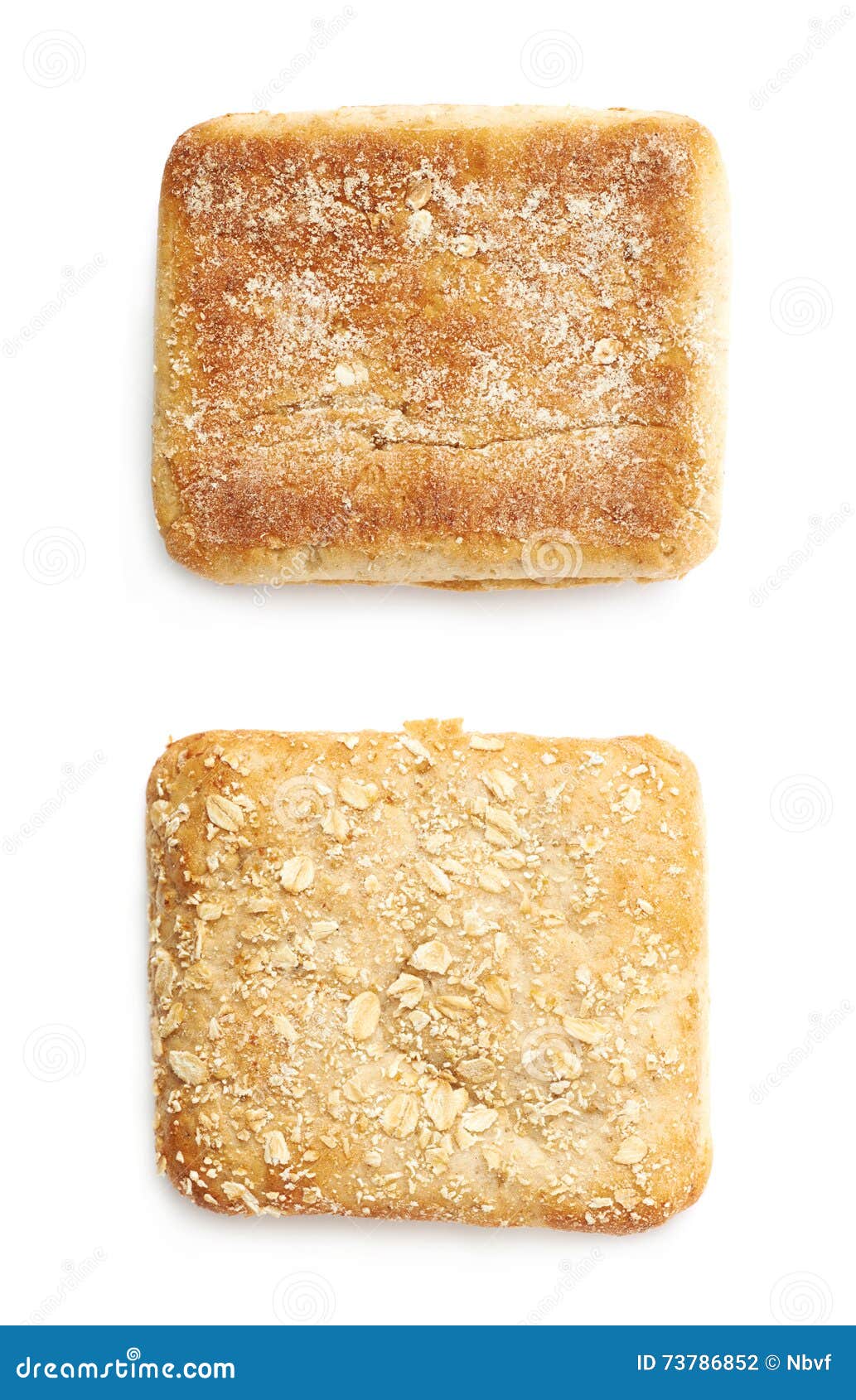 Single Piece of Bread Bun Isolated Stock Photo - Image of dough ...