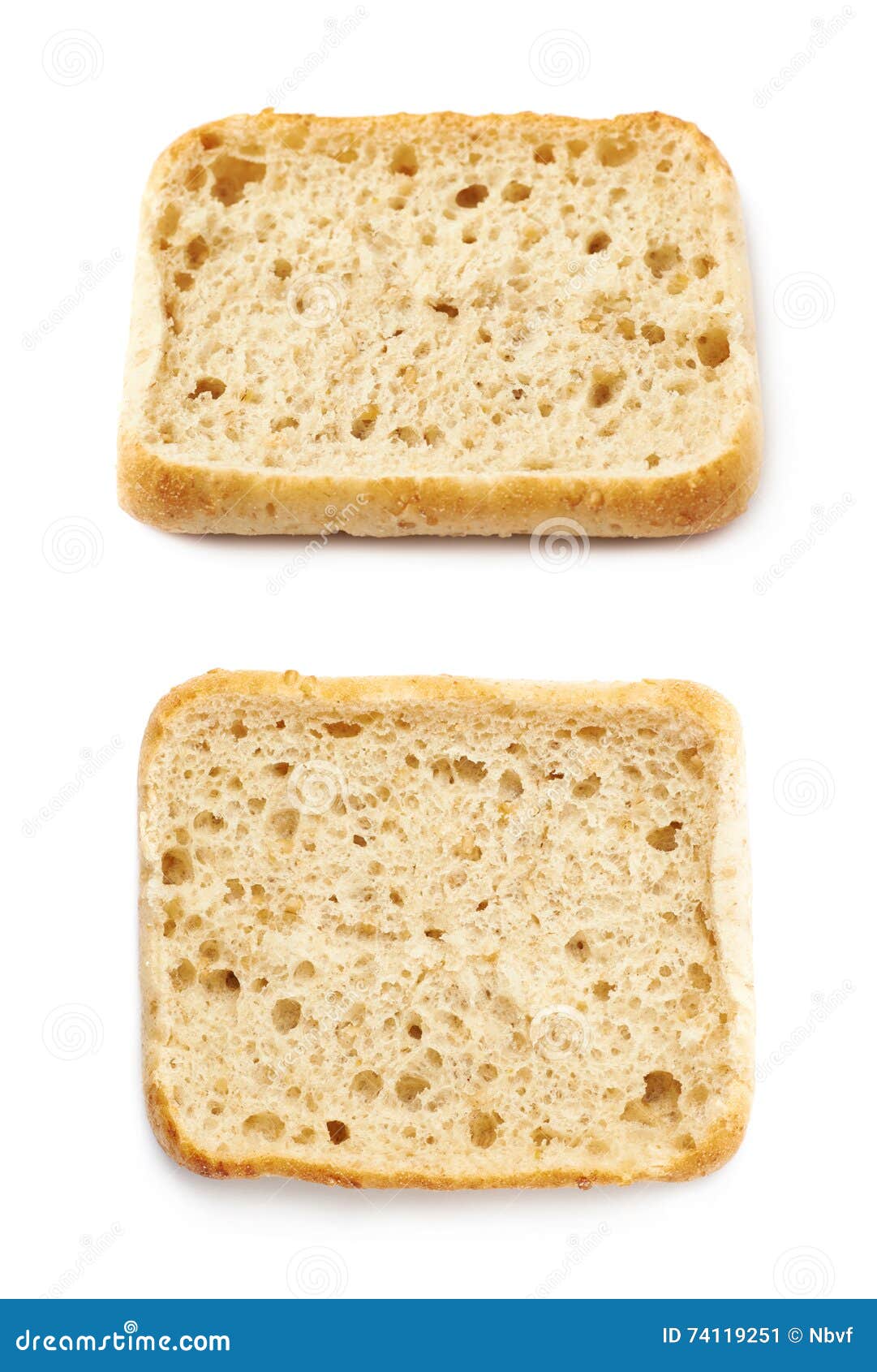 Single Piece of Bread Bun Isolated Stock Image - Image of breakfast ...