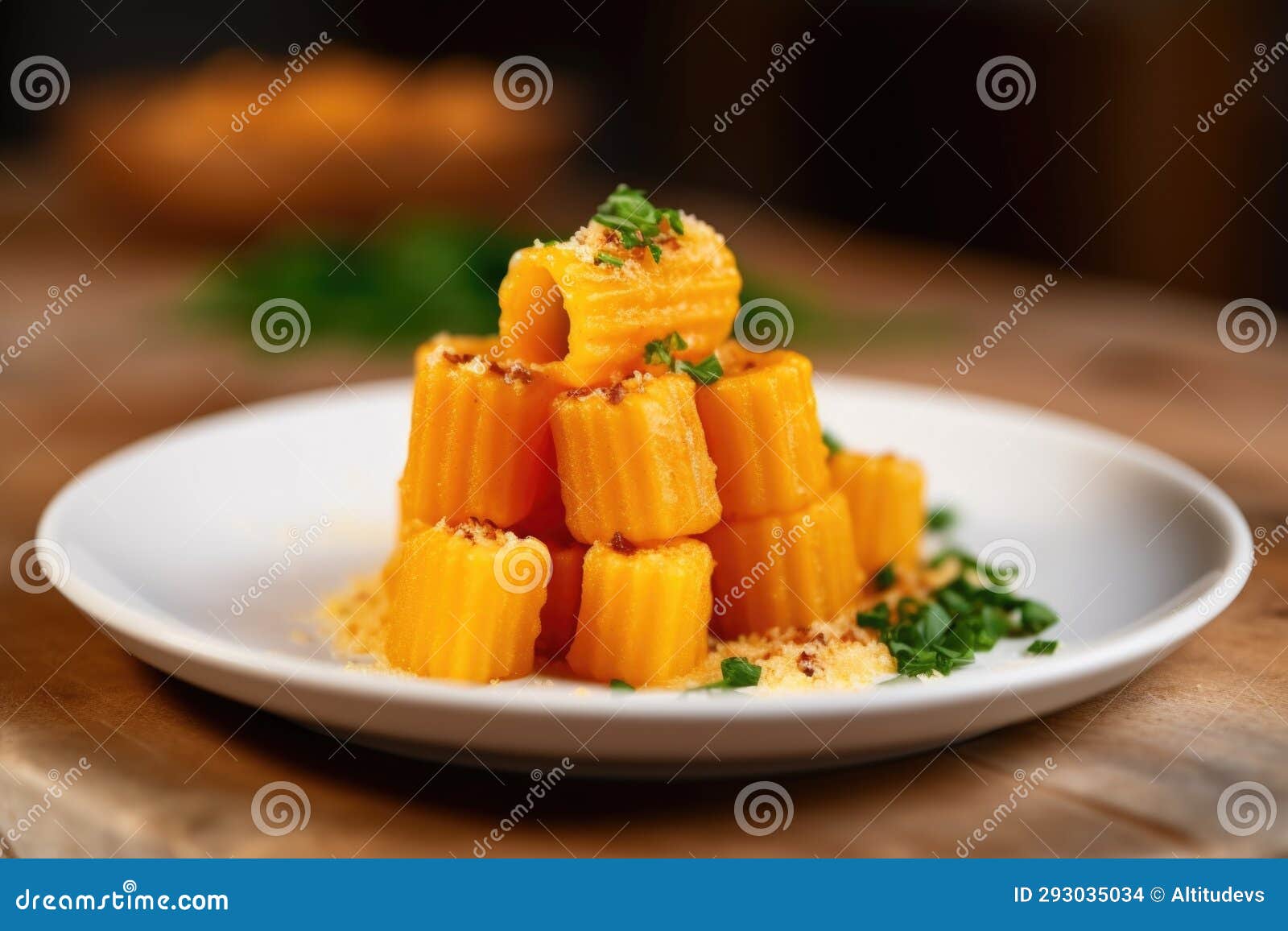 Single Piece of Cooked Rigatoni on Table Stock Photo - Image of ...