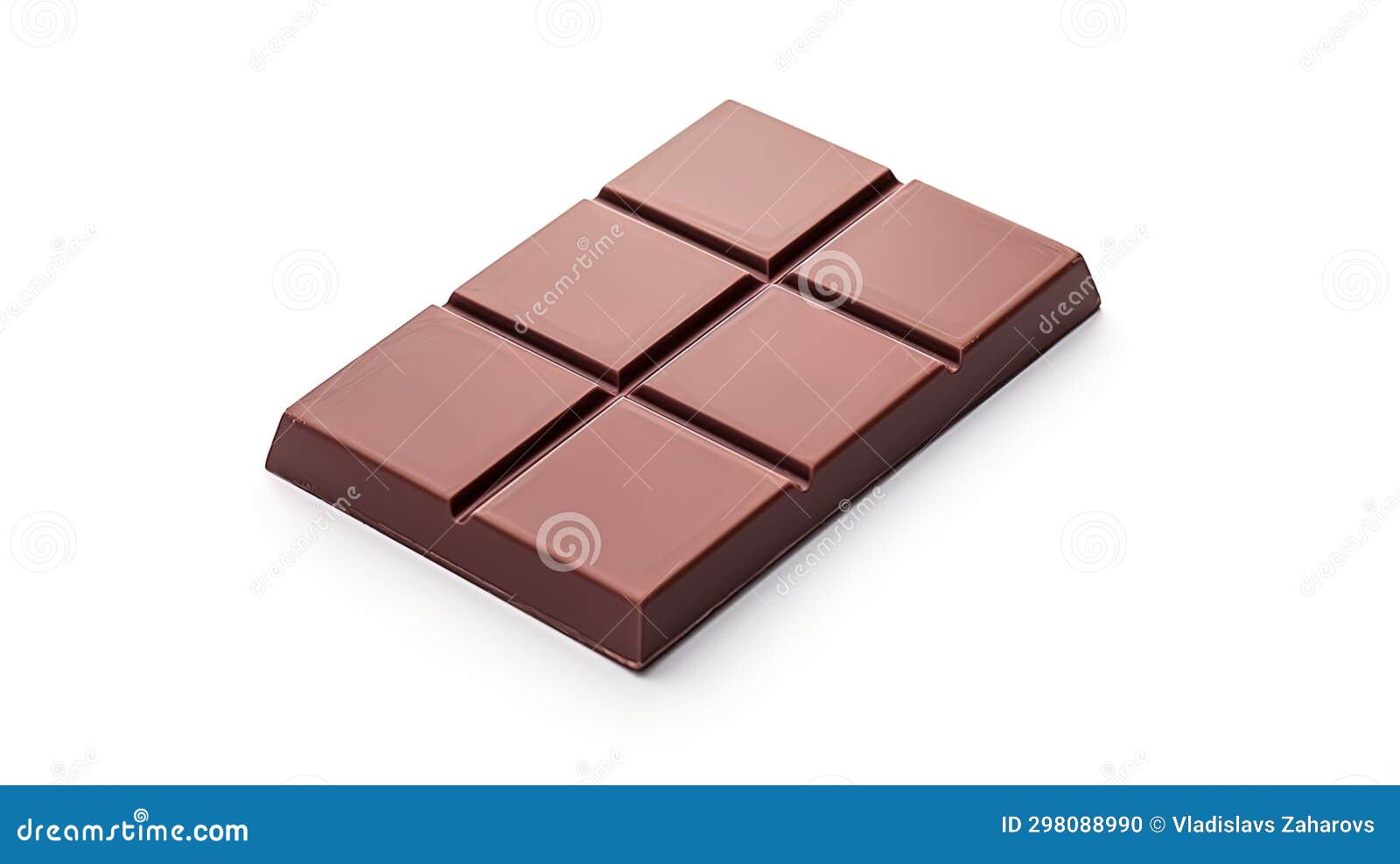 Single Piece of Dark Chocolate on a Clean, White Background Stock ...