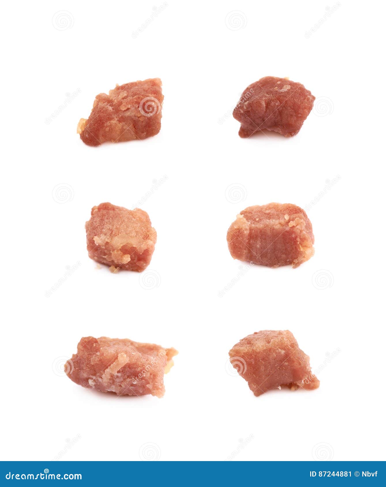 Single Piece of Fried Bacon Cube Stock Image - Image of kitchen ...
