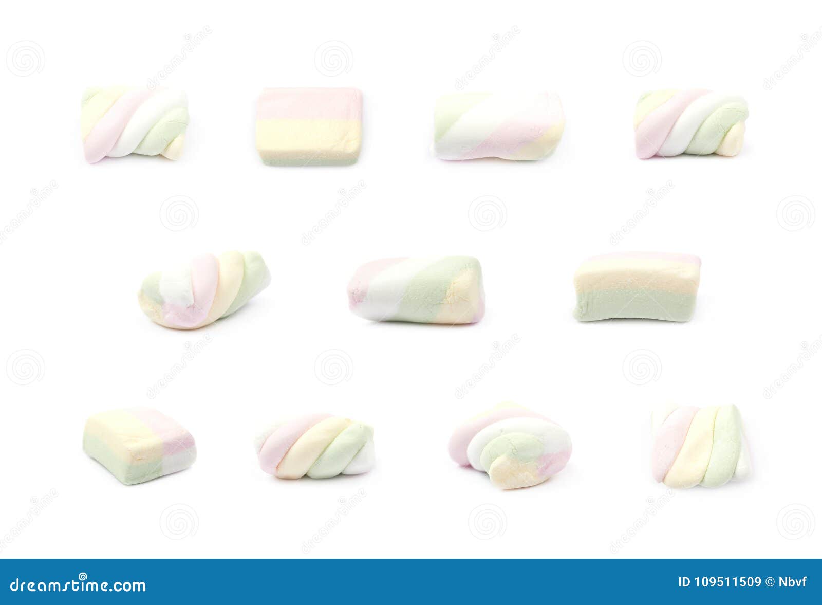 Single marshmallow candy stock image. Image of colored - 109511509