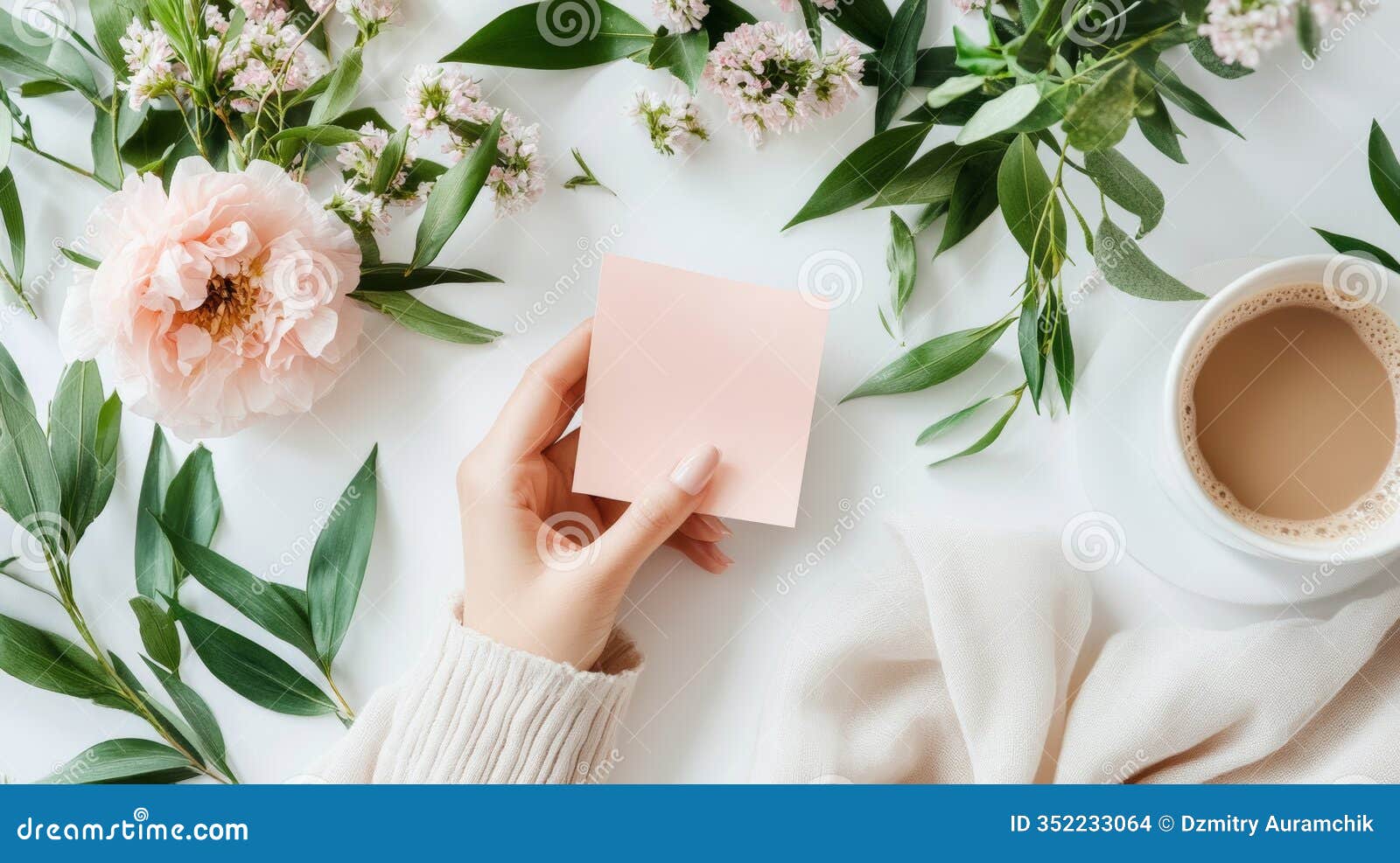 A Single Pink Sticky Note Paper Sheet, Casting a Shadow, Isolated on ...