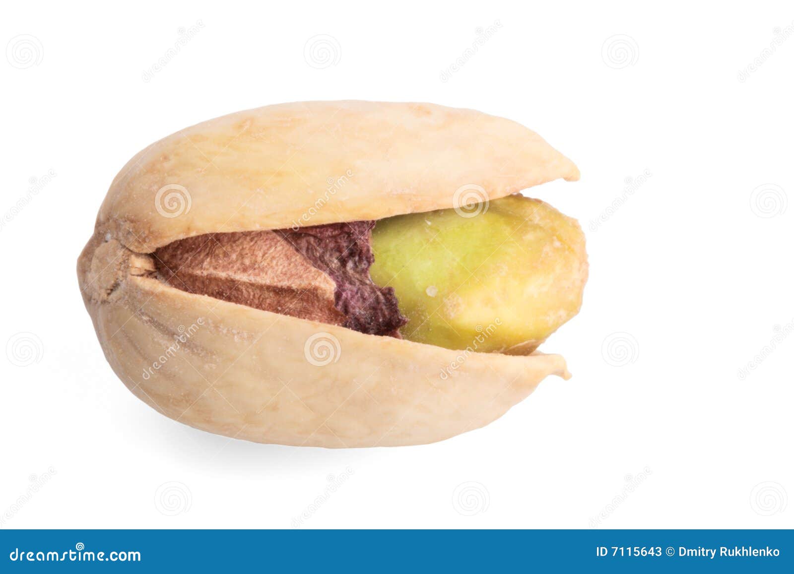 Single Pistachio Nut Isolated Stock Image - Image of vegetarian, shell ...