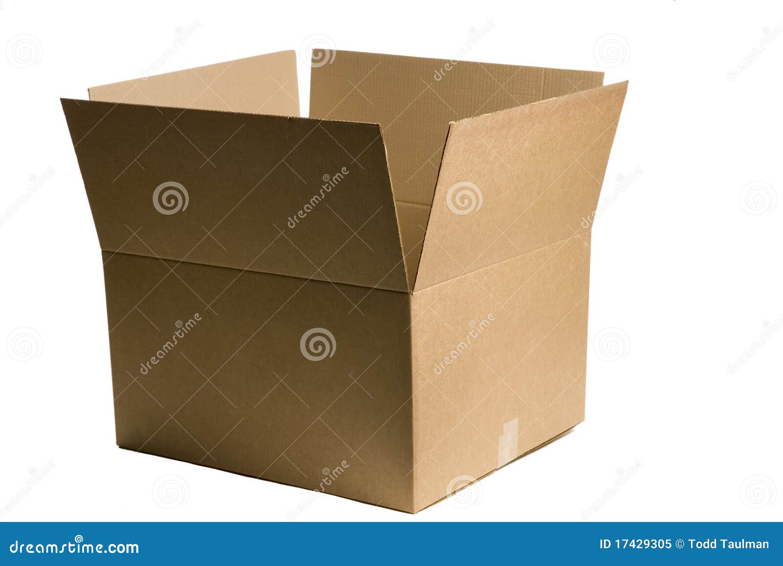 Single Plaing Shipping Box stock image. Image of brown - 17429305