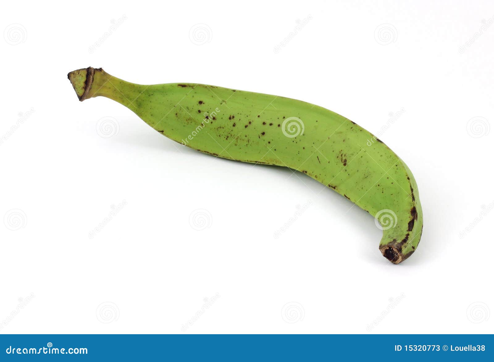 Single Plantain Banana stock image. Image of curved, white - 15320773