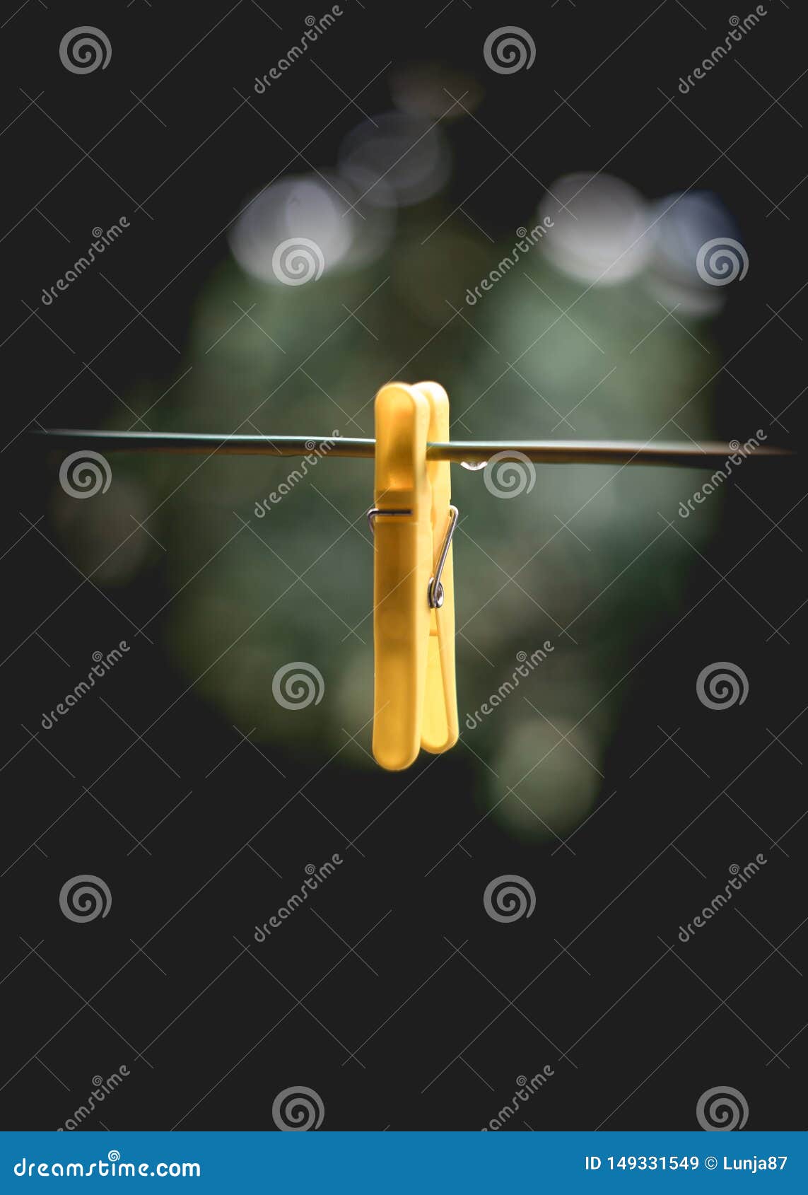 Single plastic Clothes Peg stock image. Image of clothes - 149331549