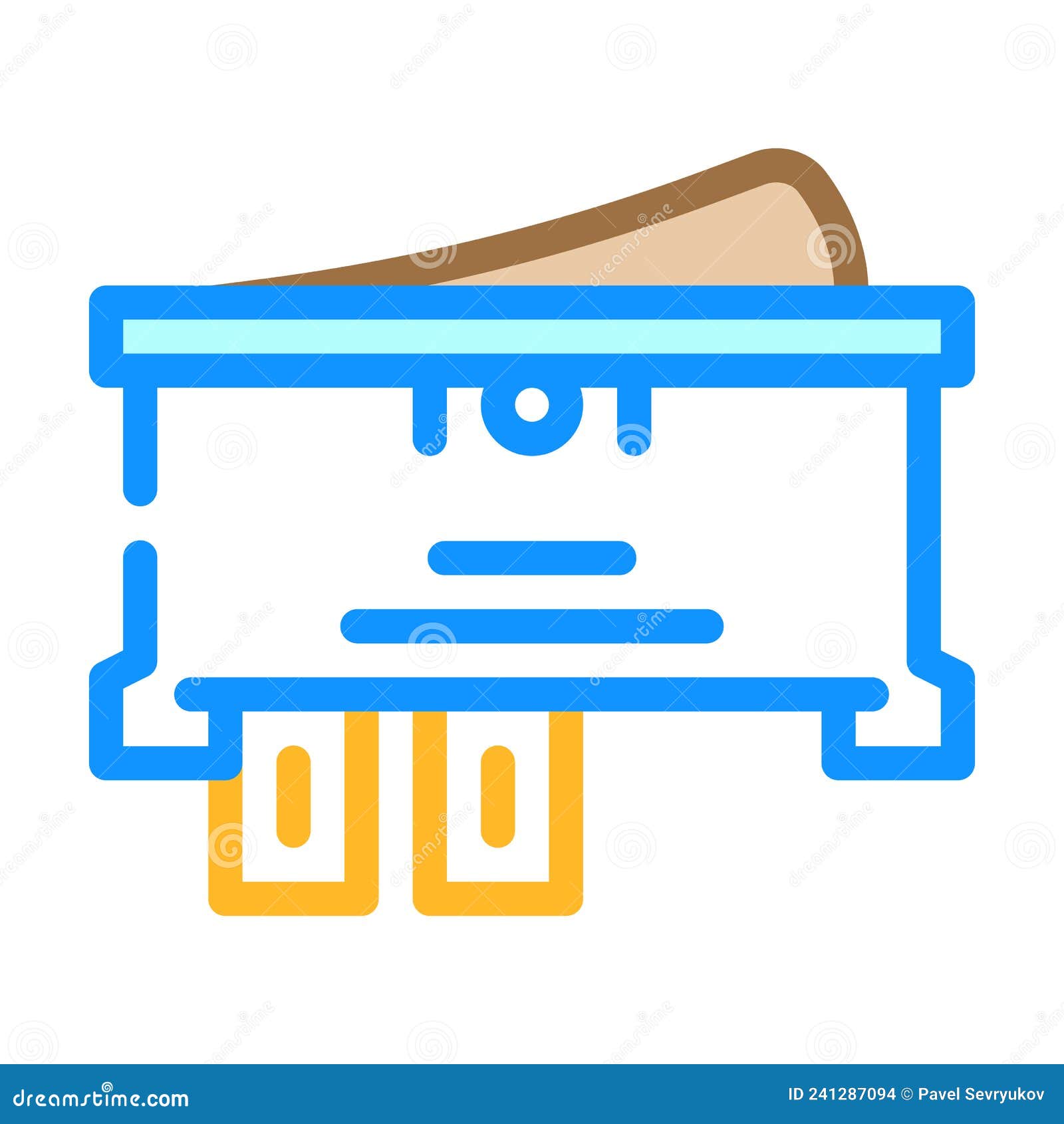 Single Pole Single Throw Switch Color Icon Vector Illustration Stock ...