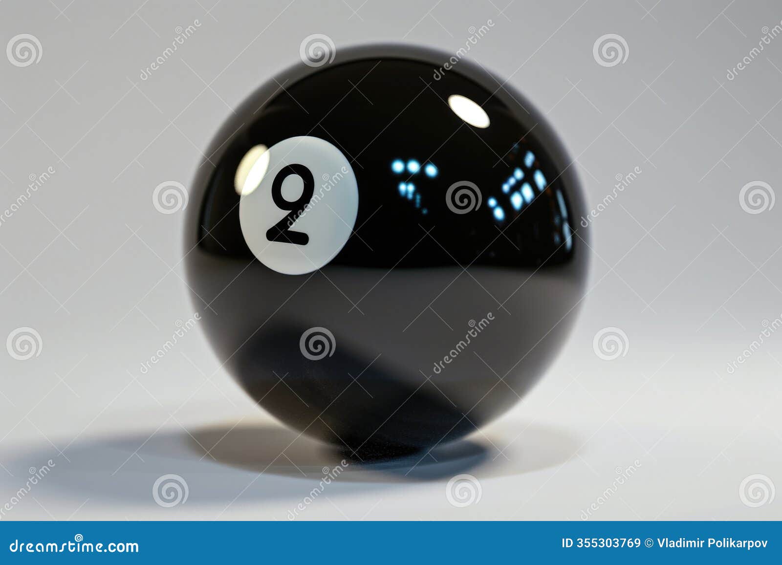 A Single Pool Ball with the Number 9 Printed on it, Suitable for Use in ...