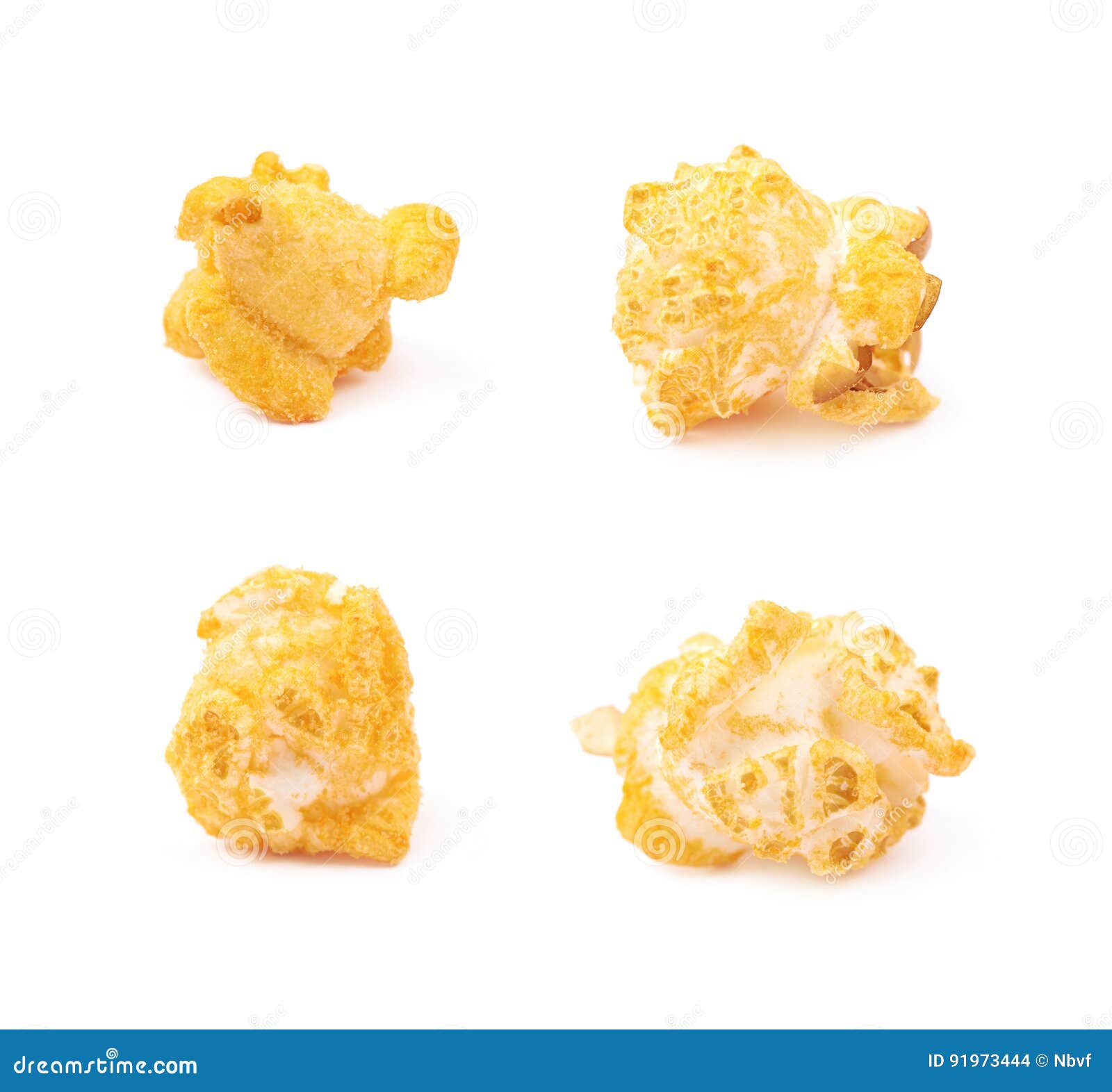 Single popcorn flake stock photo. Image of movie, macro - 91973444