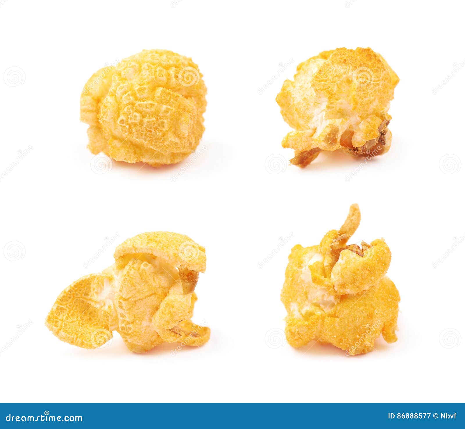 Single Popcorn Flake Isolated Stock Image - Image of golden, nutrition ...