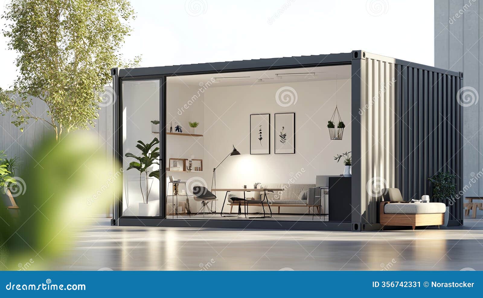 A Single Portable Workspace Rental Flyer Styled with Modern Elements ...