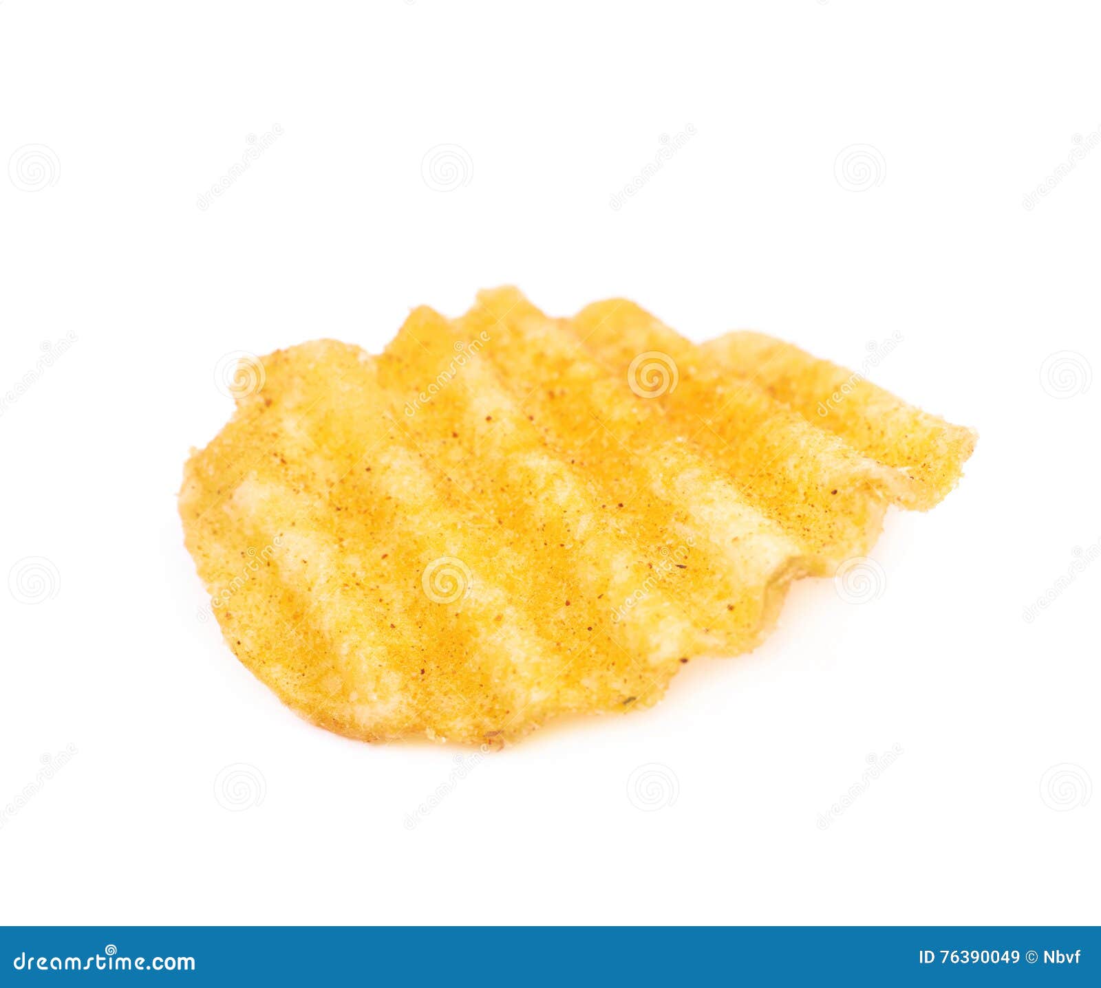 Single Potato Chip Crisp Isolated Stock Image - Image of pepper, salt ...