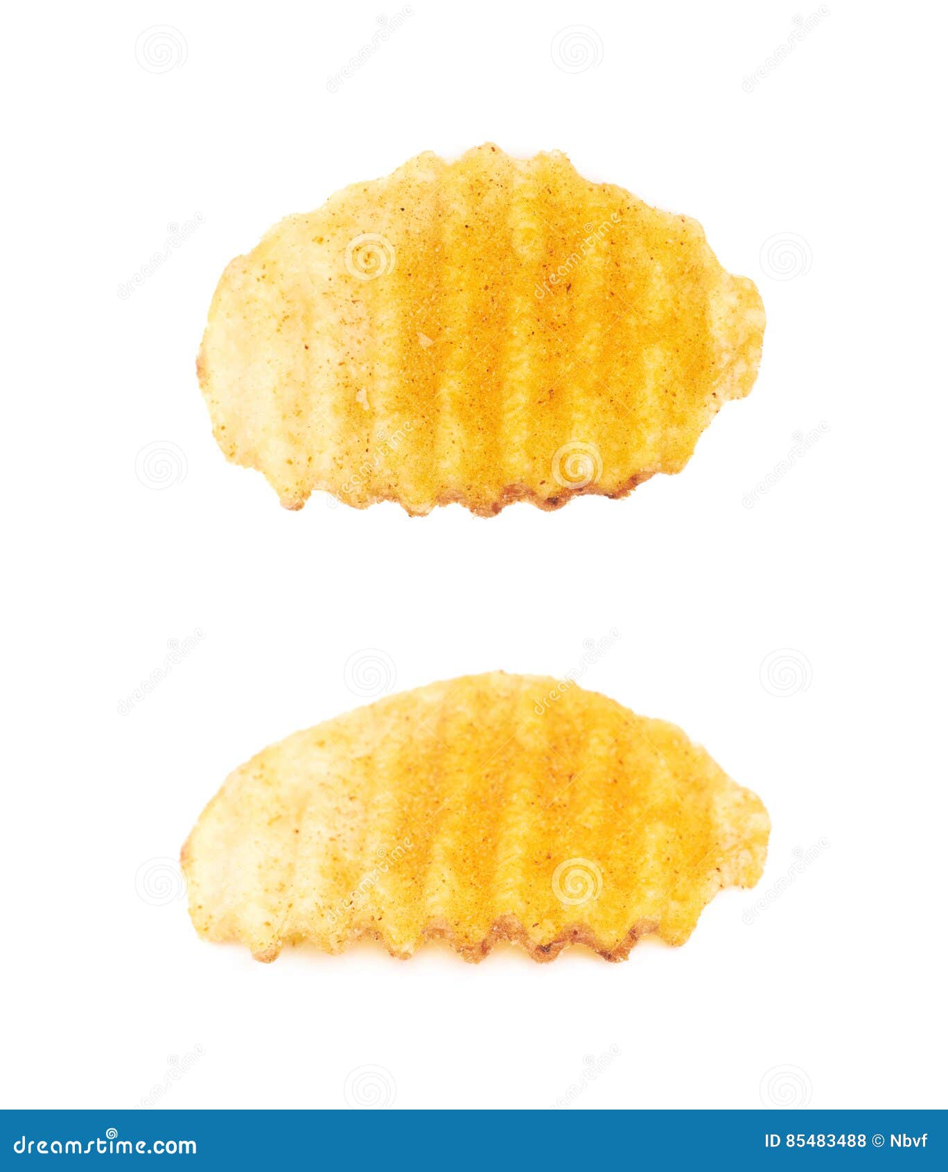 Single Potato Chip Crisp Isolated Stock Photo - Image of isolated ...