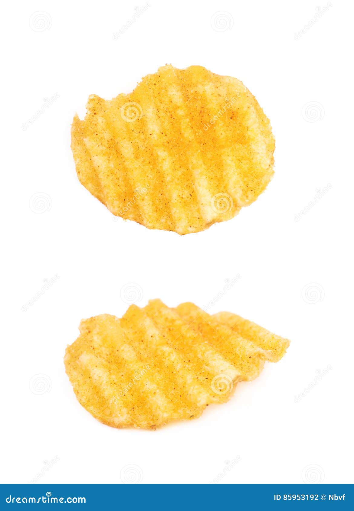 Single Potato Chip Crisp Isolated Stock Photo - Image of shot, fast ...