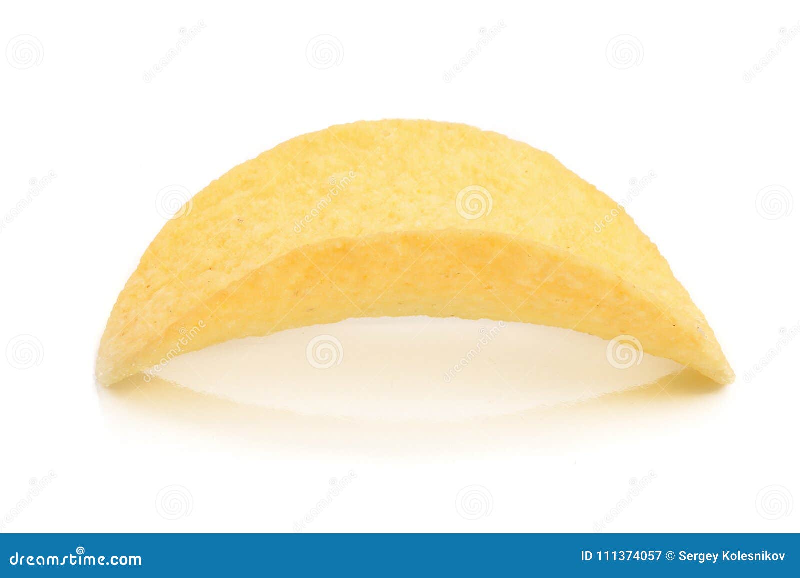 Single Potato Chip Close-up Stock Photo | CartoonDealer.com #20599974