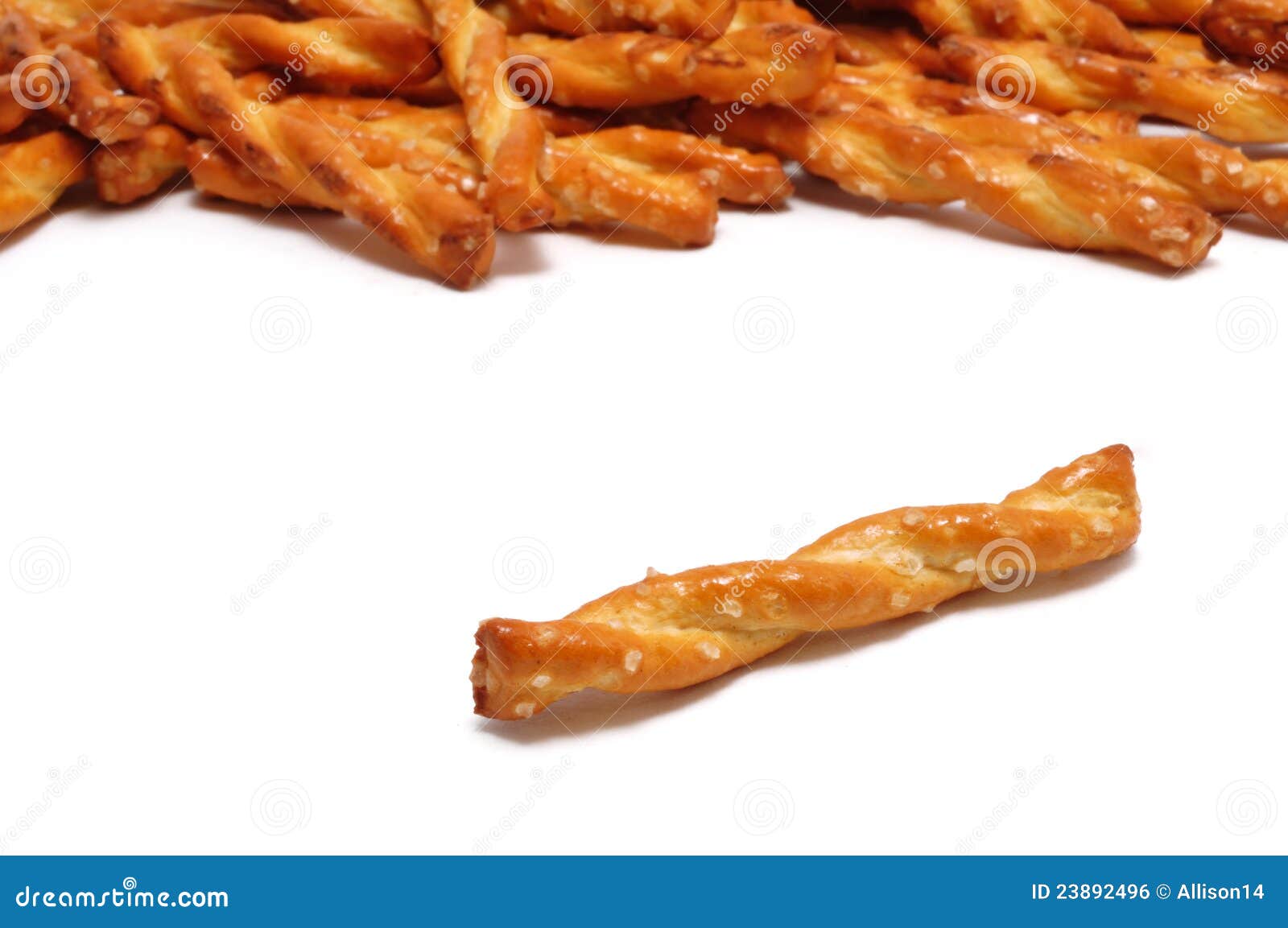 Single Pretzel stock photo. Image of horizontal, brown - 23892496