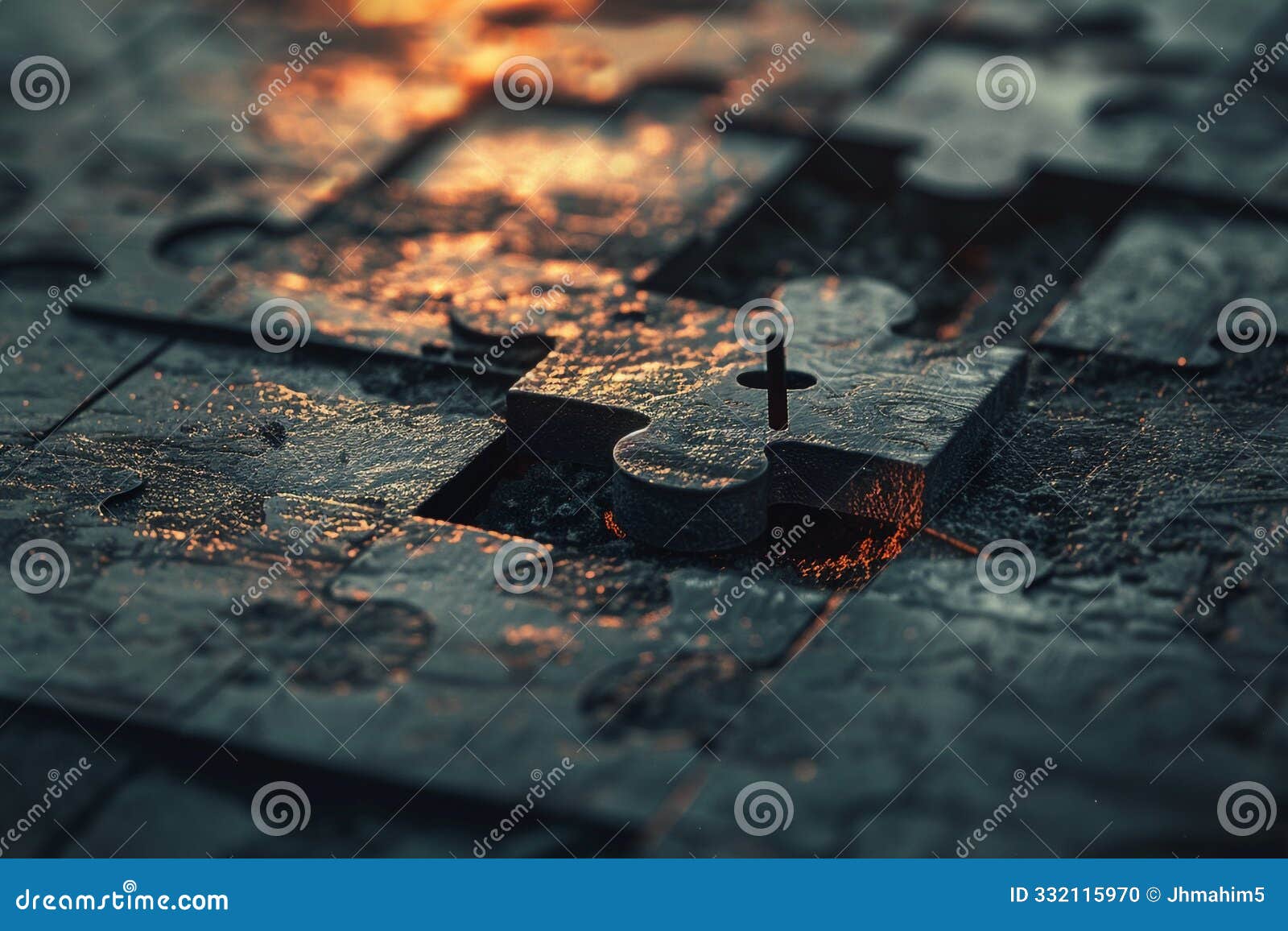 A Single Puzzle Piece Fitting into a Unique Space Illustrating the Key ...