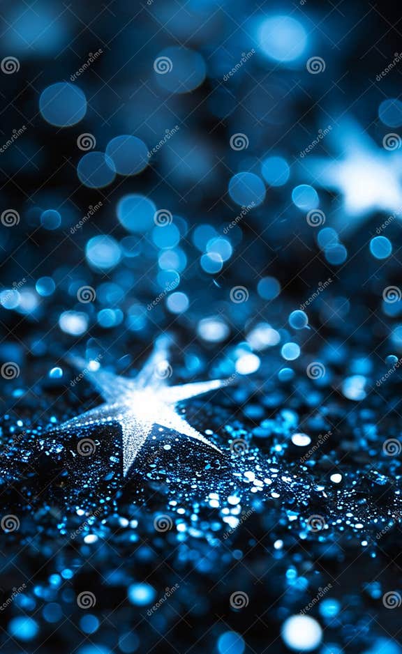 A Star on a Black Background Stock Illustration - Illustration of ...