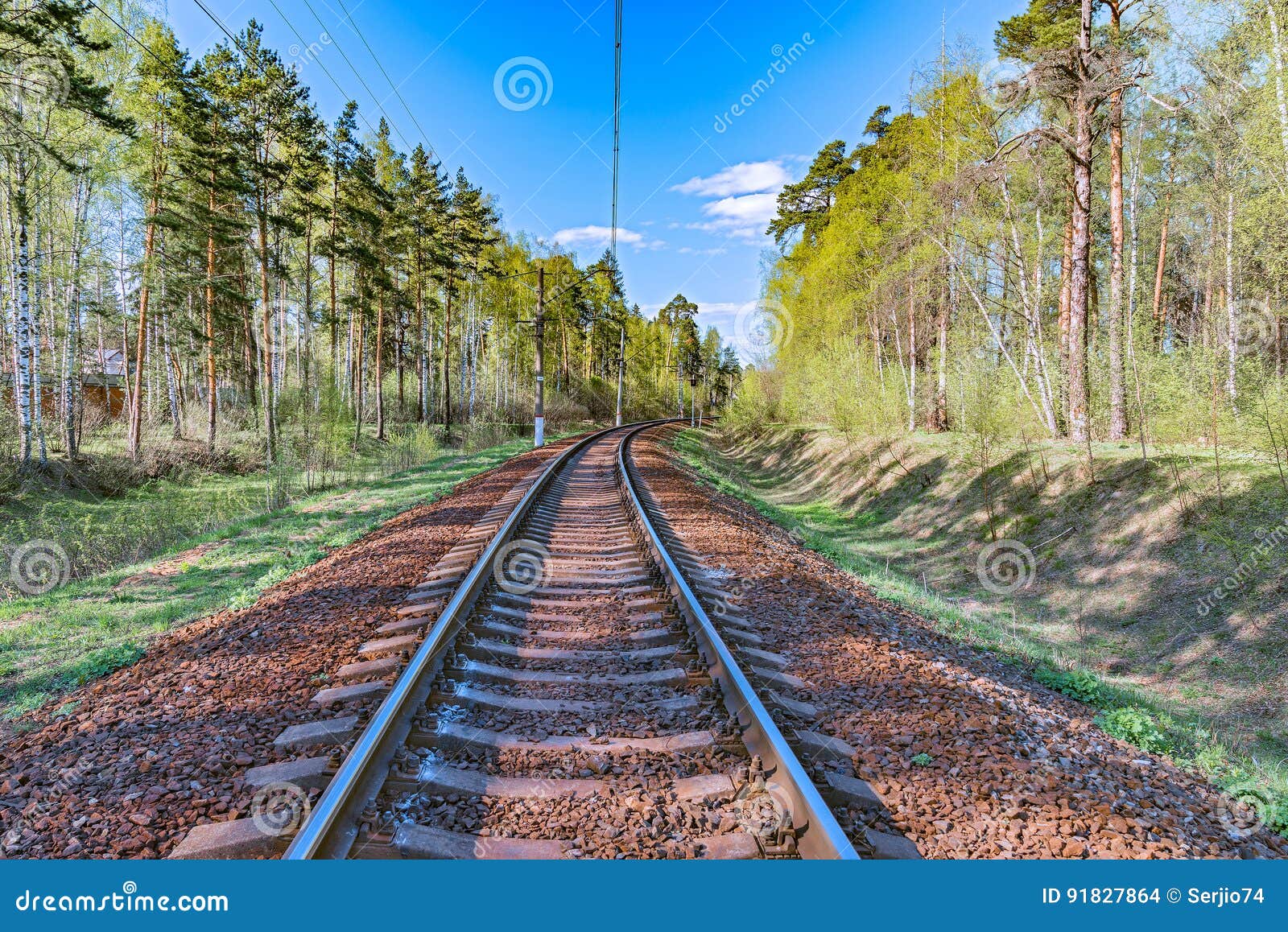 Single Railway Track Top View, India Royalty-Free Stock Image ...