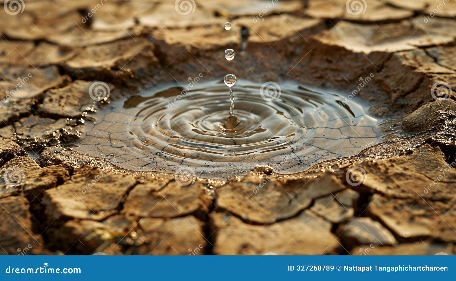Raindrop Impact On Puddle Stock Image | CartoonDealer.com #323599843