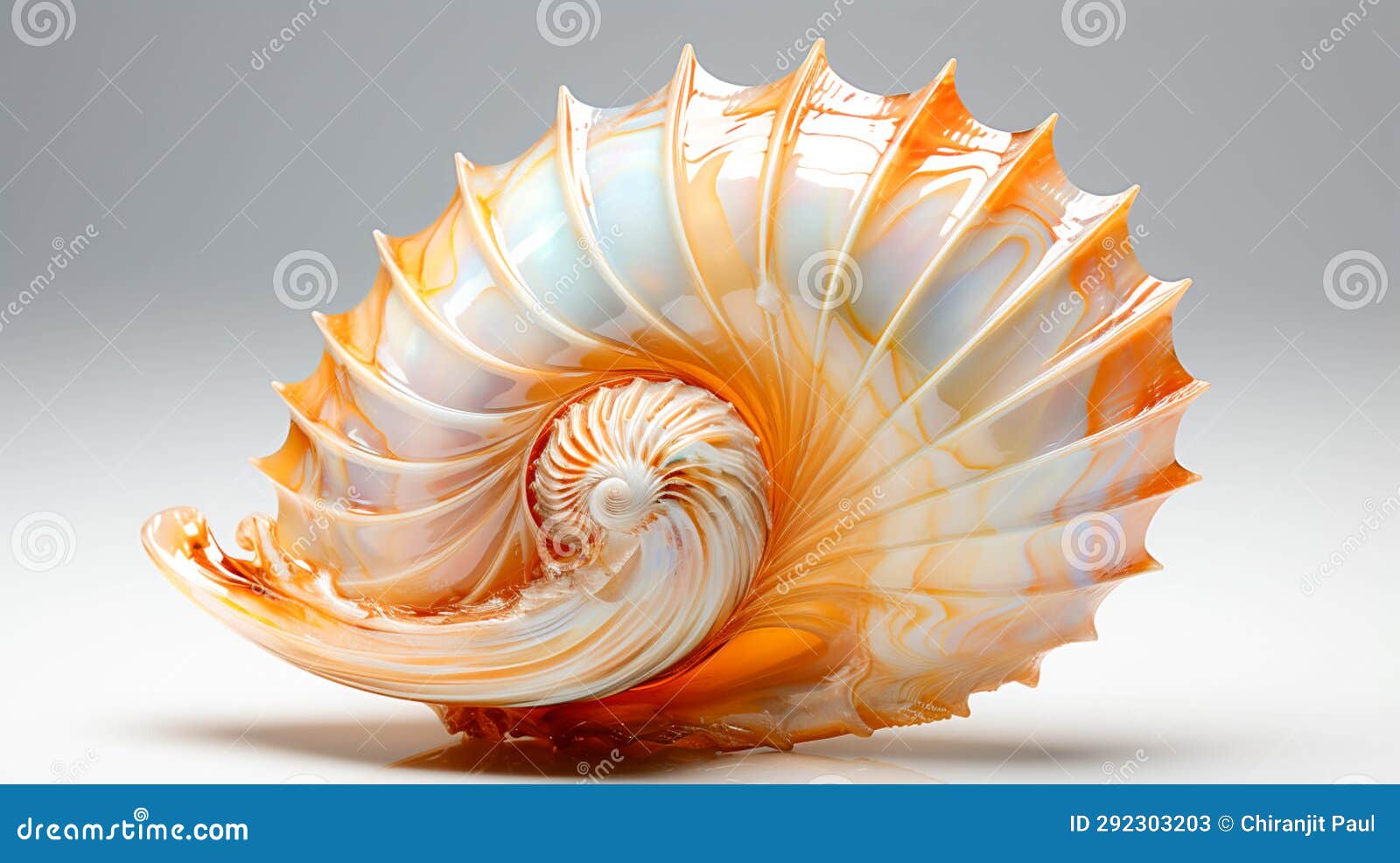 Rapana Shell On Transparent Background Royalty-Free Stock Image ...