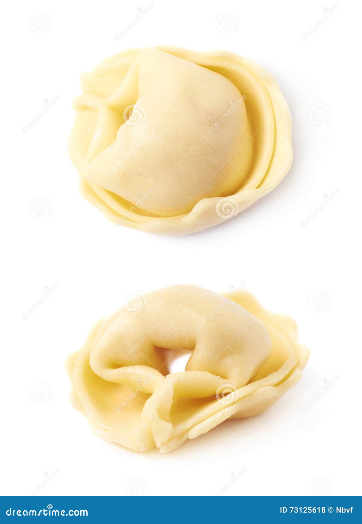 Single Ravioli Dumpling Isolated Stock Photo - Image of dough, culture ...