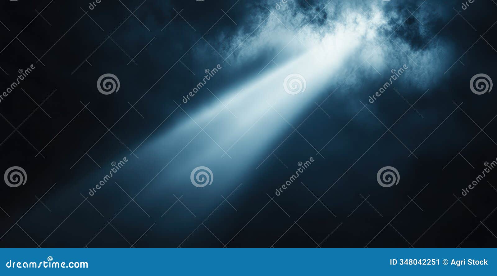 A Single Ray of Light Piercing through Dark Clouds Stock Illustration ...