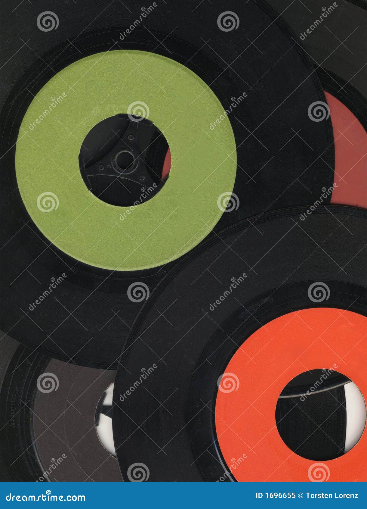 Single records stock image. Image of music, record, disk - 1696655