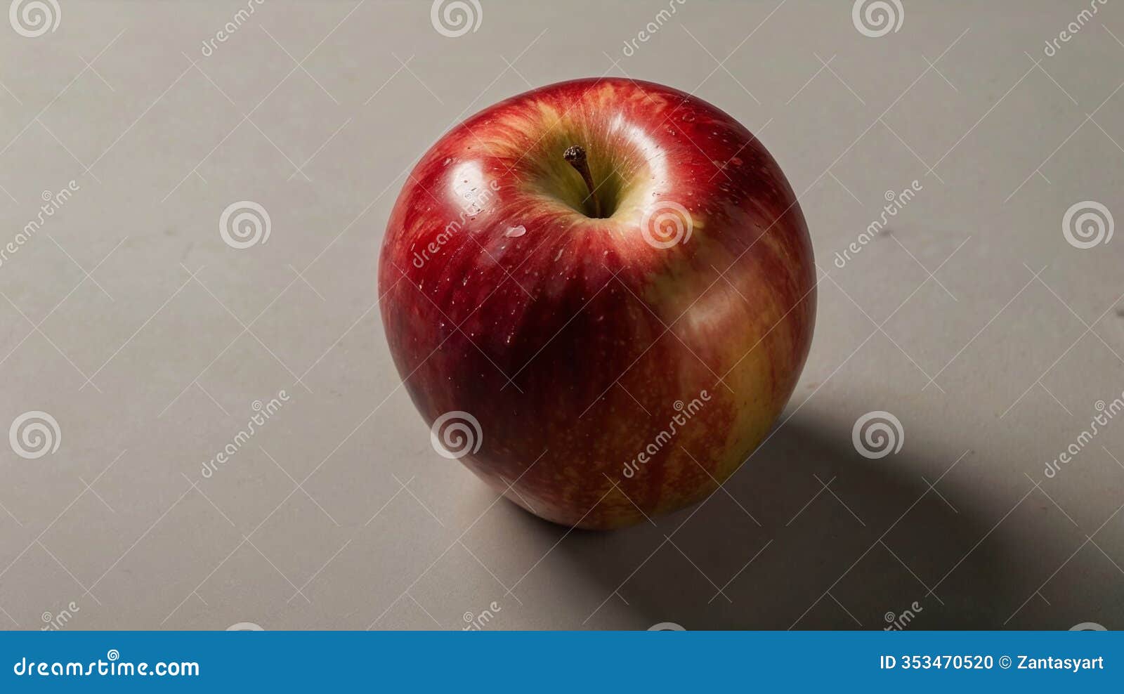 A Single Red Apple on a Plain Background Wallpaper Stock Illustration ...