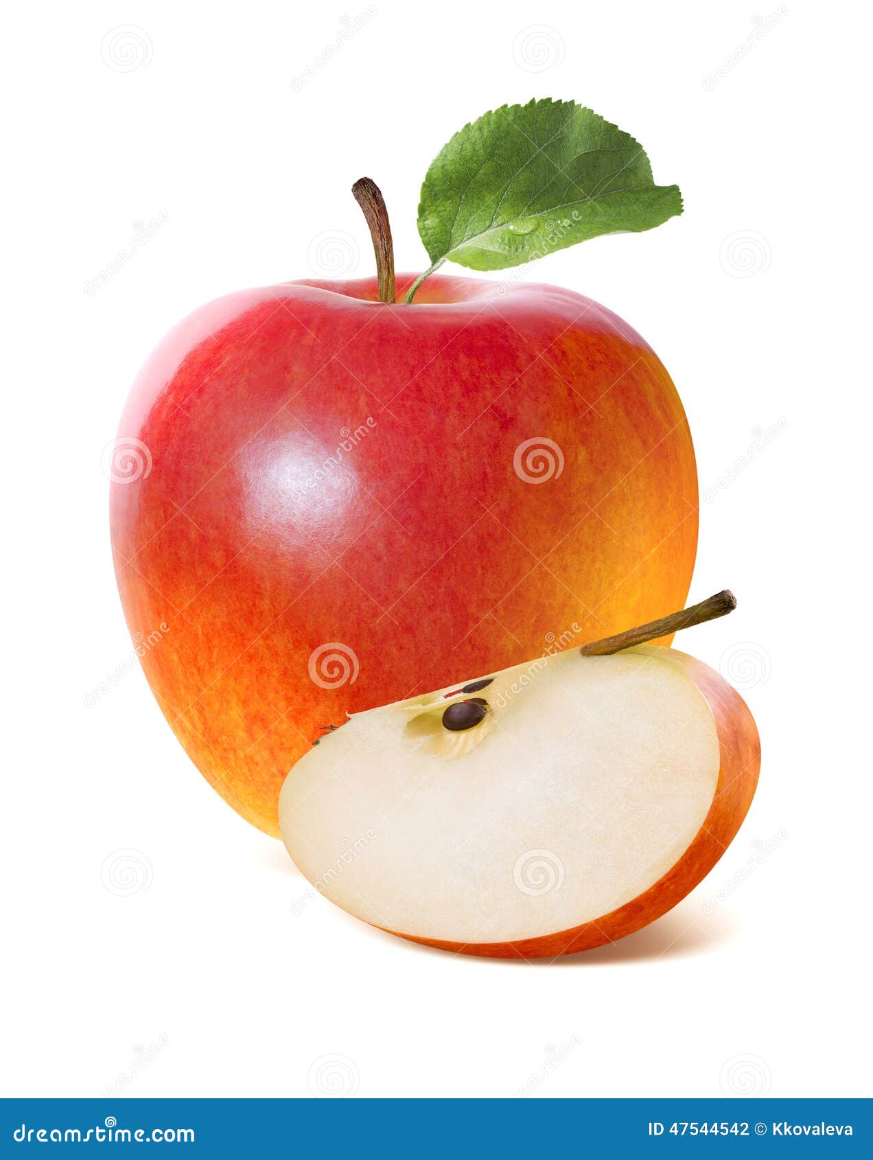 Quarter Of Apple Stock Photography | CartoonDealer.com #28501646