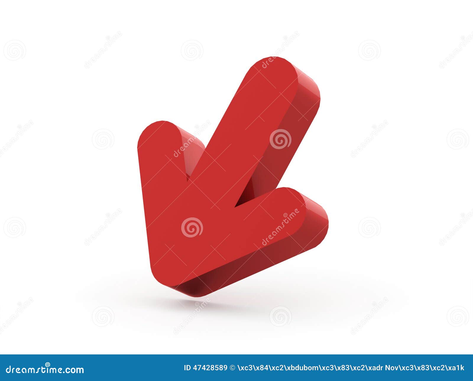 Single Red Arrow Business Concept Stock Illustration - Illustration of ...