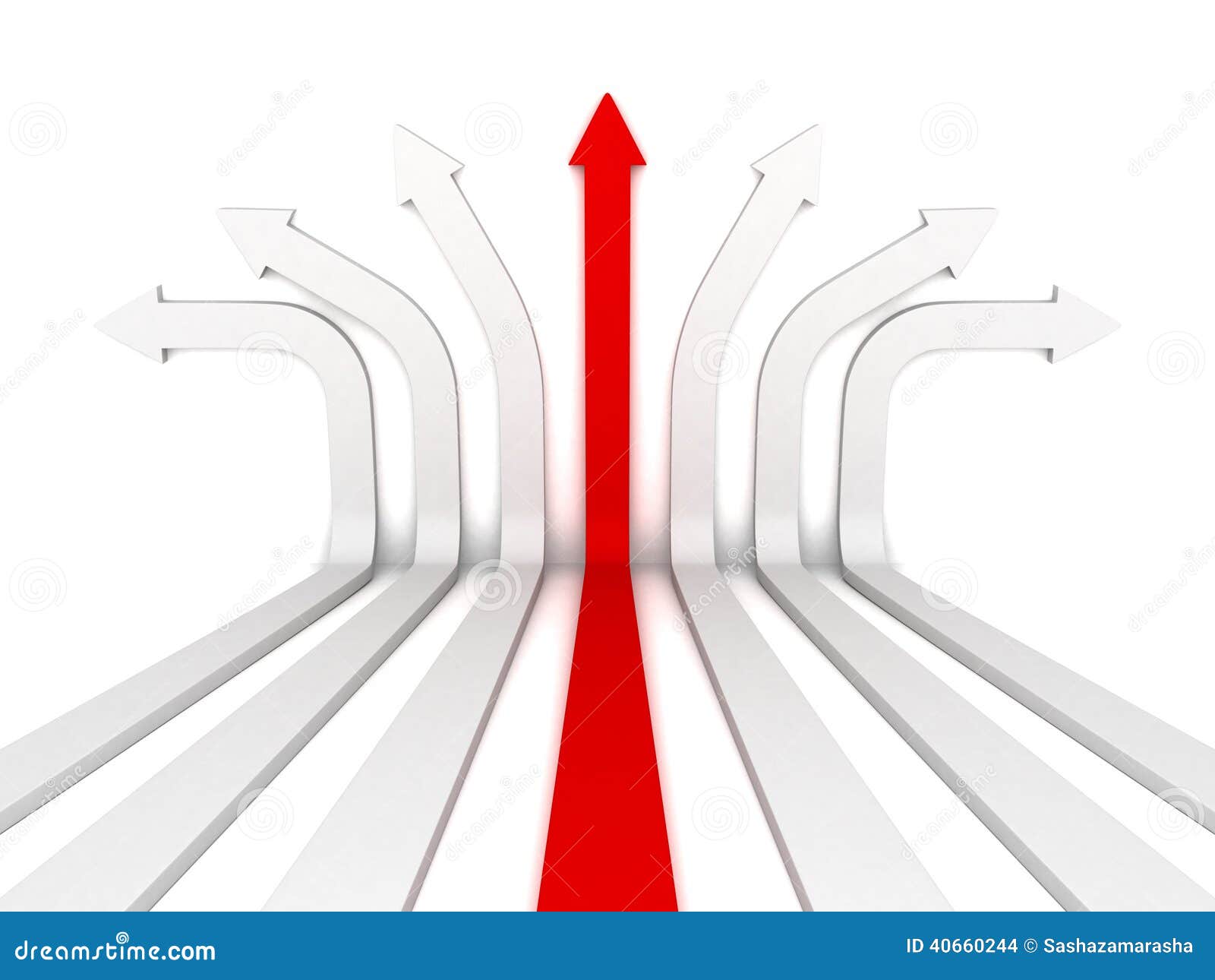 Leader Direction Pointing. Concept Business Vector Illustration, Flat ...