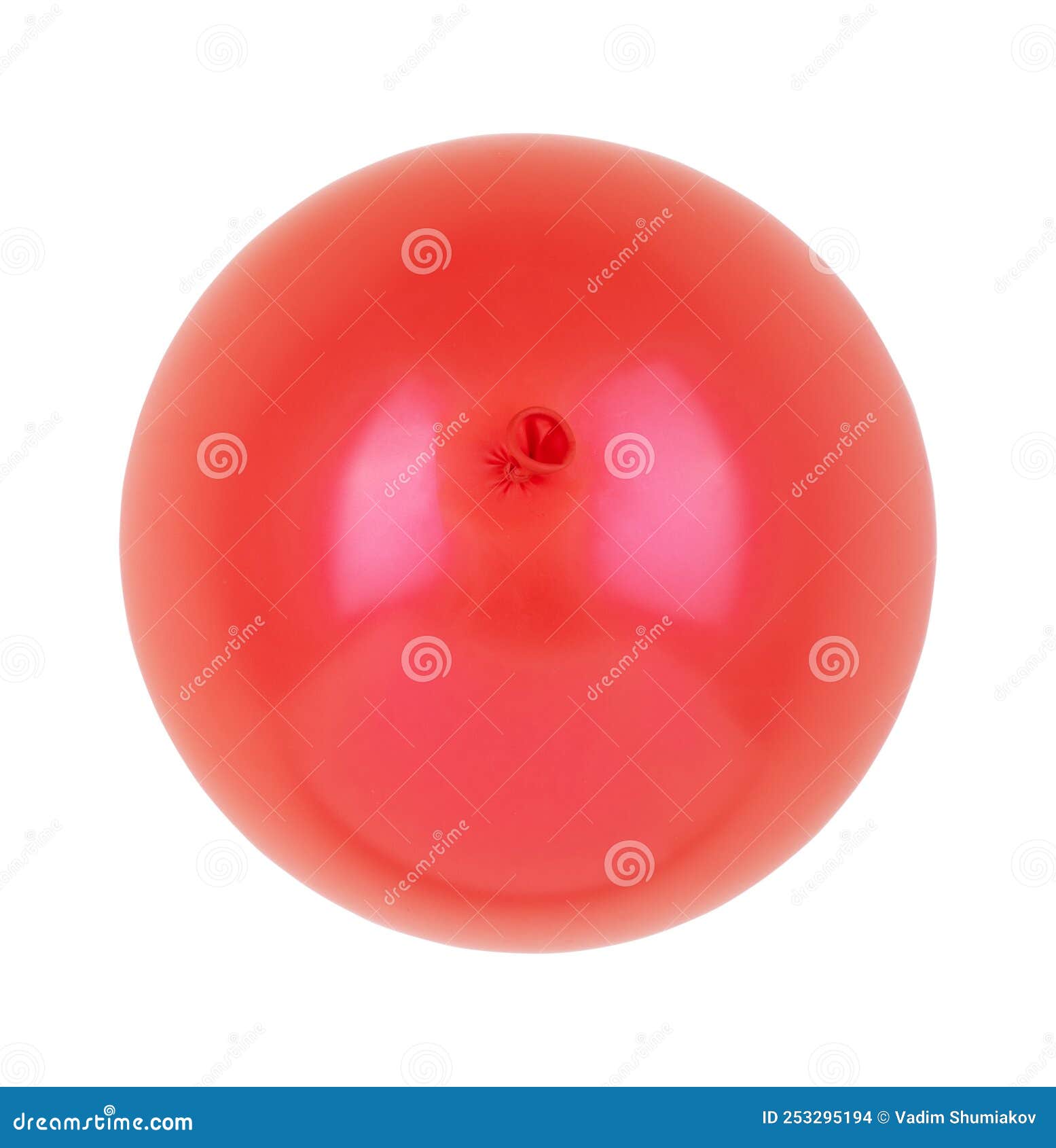 Single Red Balloon Isolated on White Stock Photo - Image of cheerful ...
